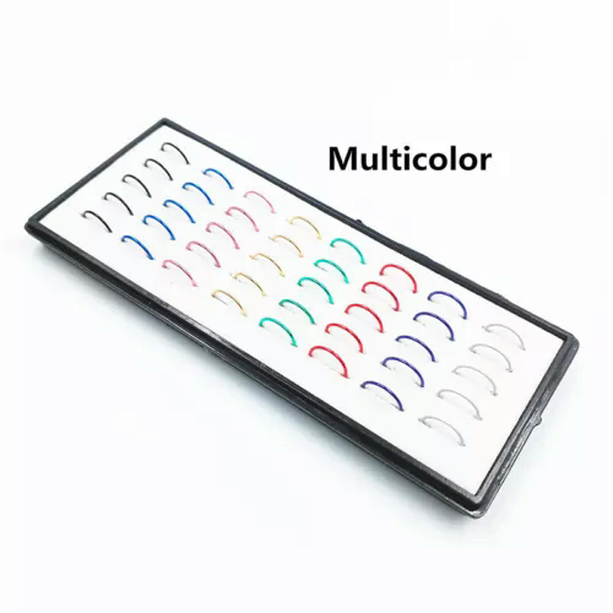 GKNET Surgical Steel Pin Set Bar Piercing Nose Ring Nose Stud Straight ...