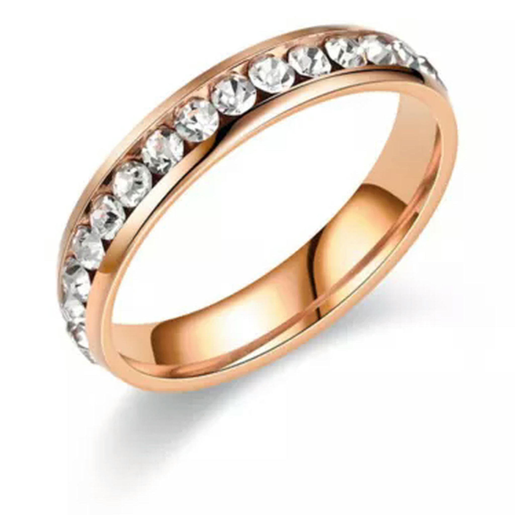 GKNET Women Men Punk Style Titanium Finger Ring Titanium Steel ...