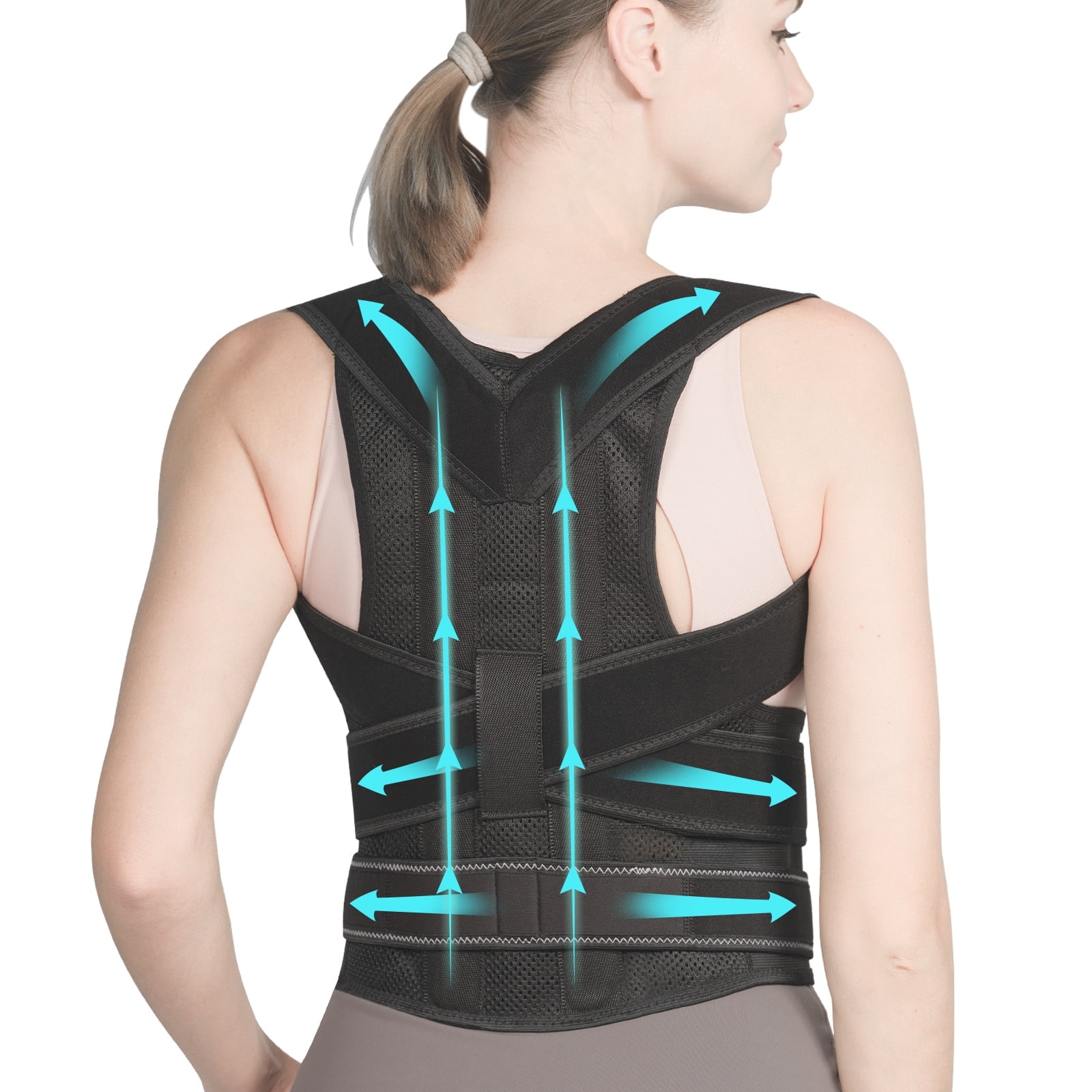 GKTG Back Brace Posture Corrector for Women and Men Back Straightener ...