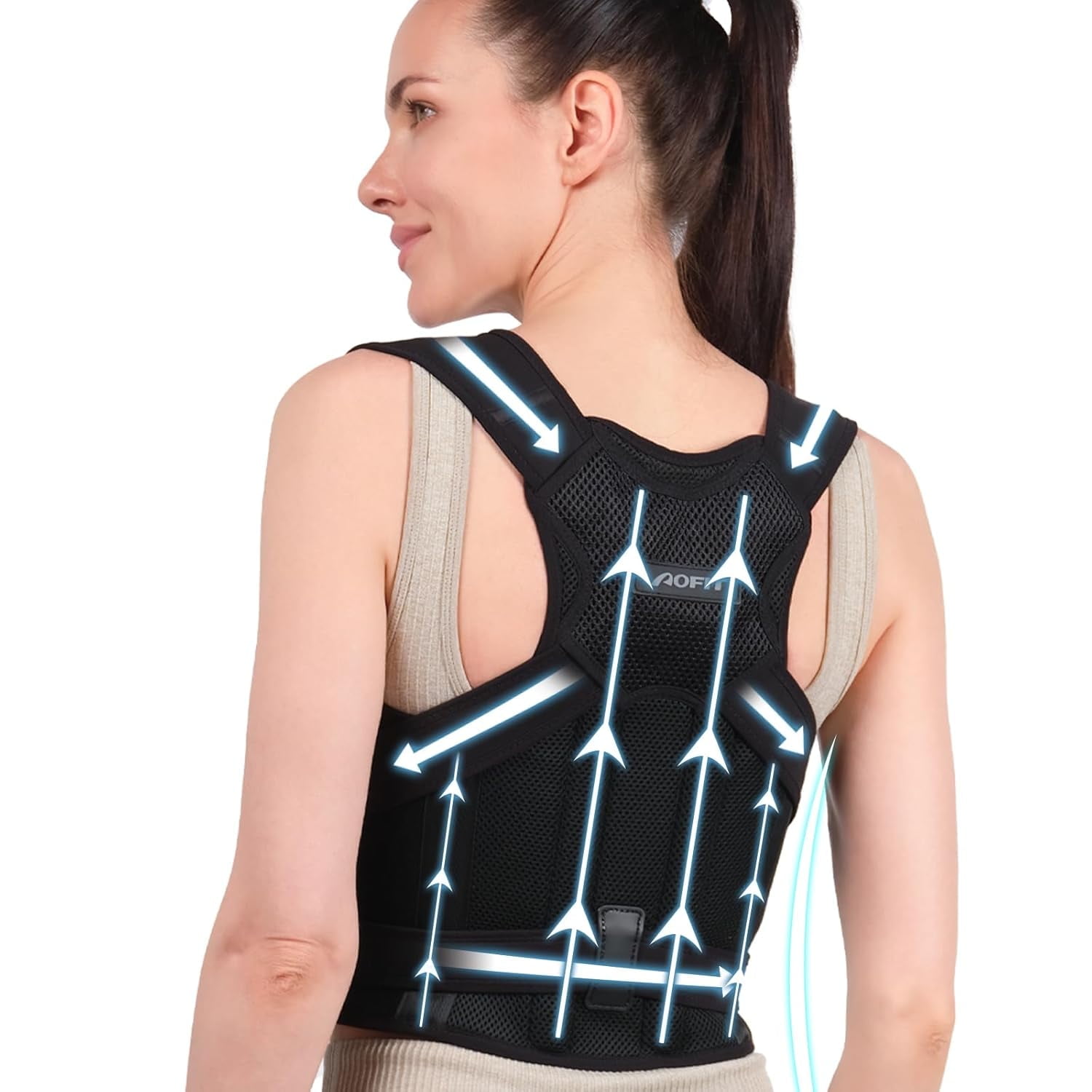 GKTG Back Brace Posture Corrector for Women and Men, Shoulder ...