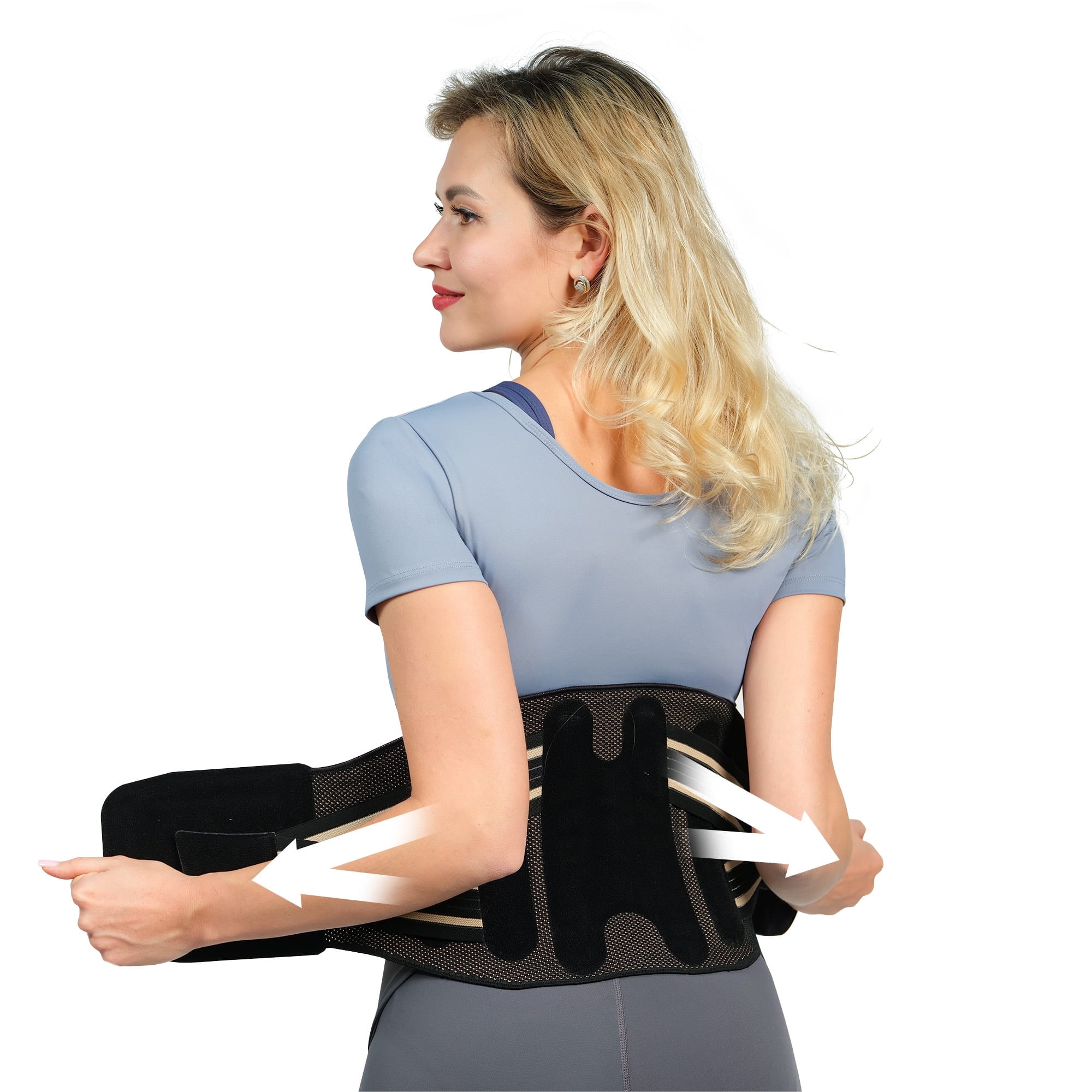 GKTG Ergonomic Back Support Belt Relief for Herniated Disc, Sciatica ...