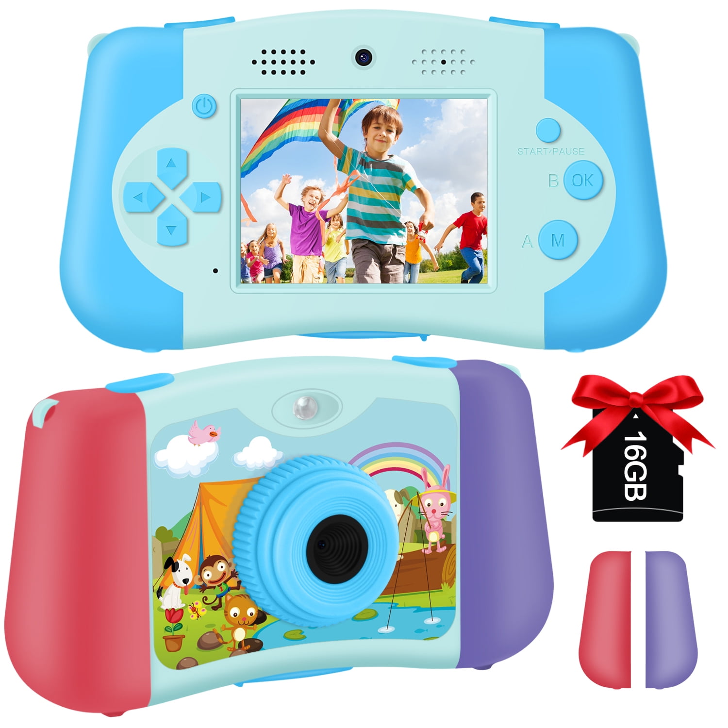 GKTZ Kids Camera 1080P 12M HD Digital Toddler Video Camera Kids Toys ...