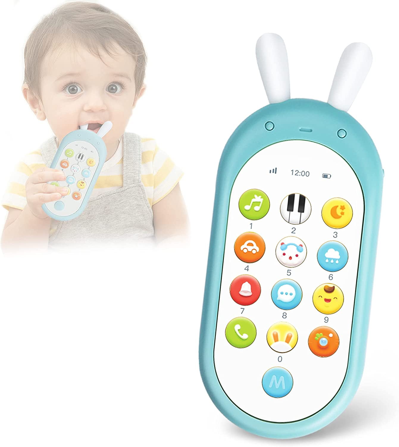 GKcity Handheld Baby Phone Toy, Musical, Teething, Learning Toy with ...