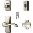 GL Door Lever Set with Keyed Deadbolt Lock for Storm and Screen Doors ...