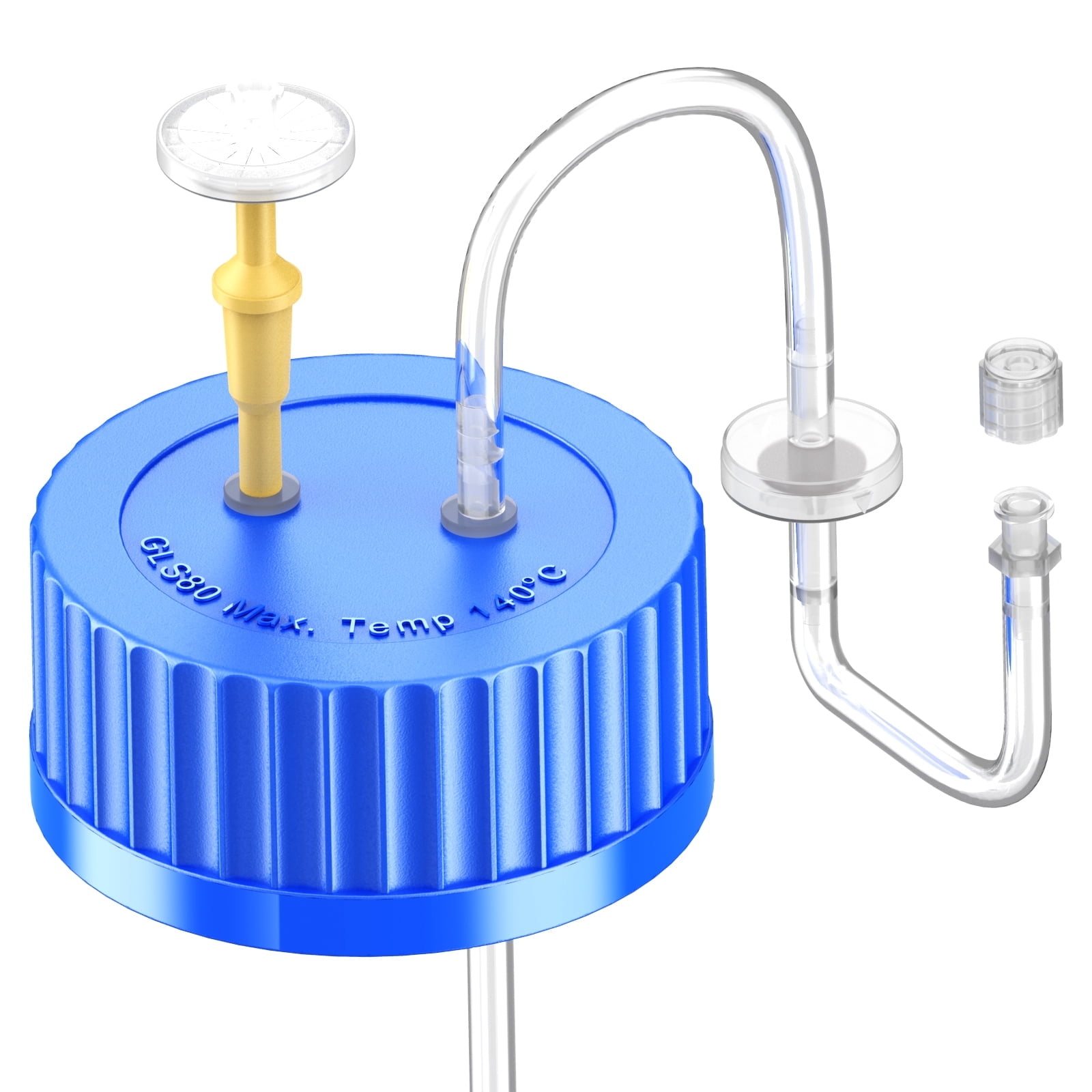 GL80 Liquid Media Extractor Cap,Safety Cap with Sterile filter and luer ...