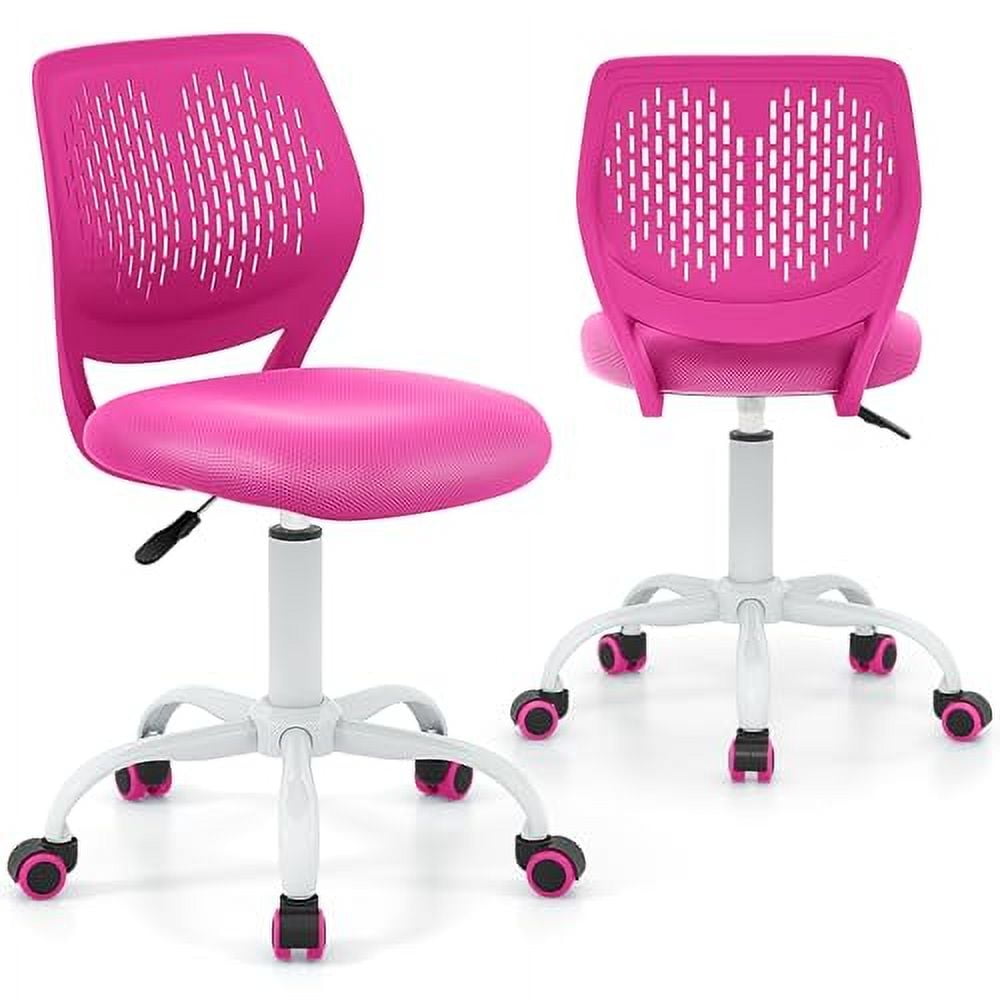 GLACER Kids Desk Chair, Armless Study Chair with Adjustable Height ...