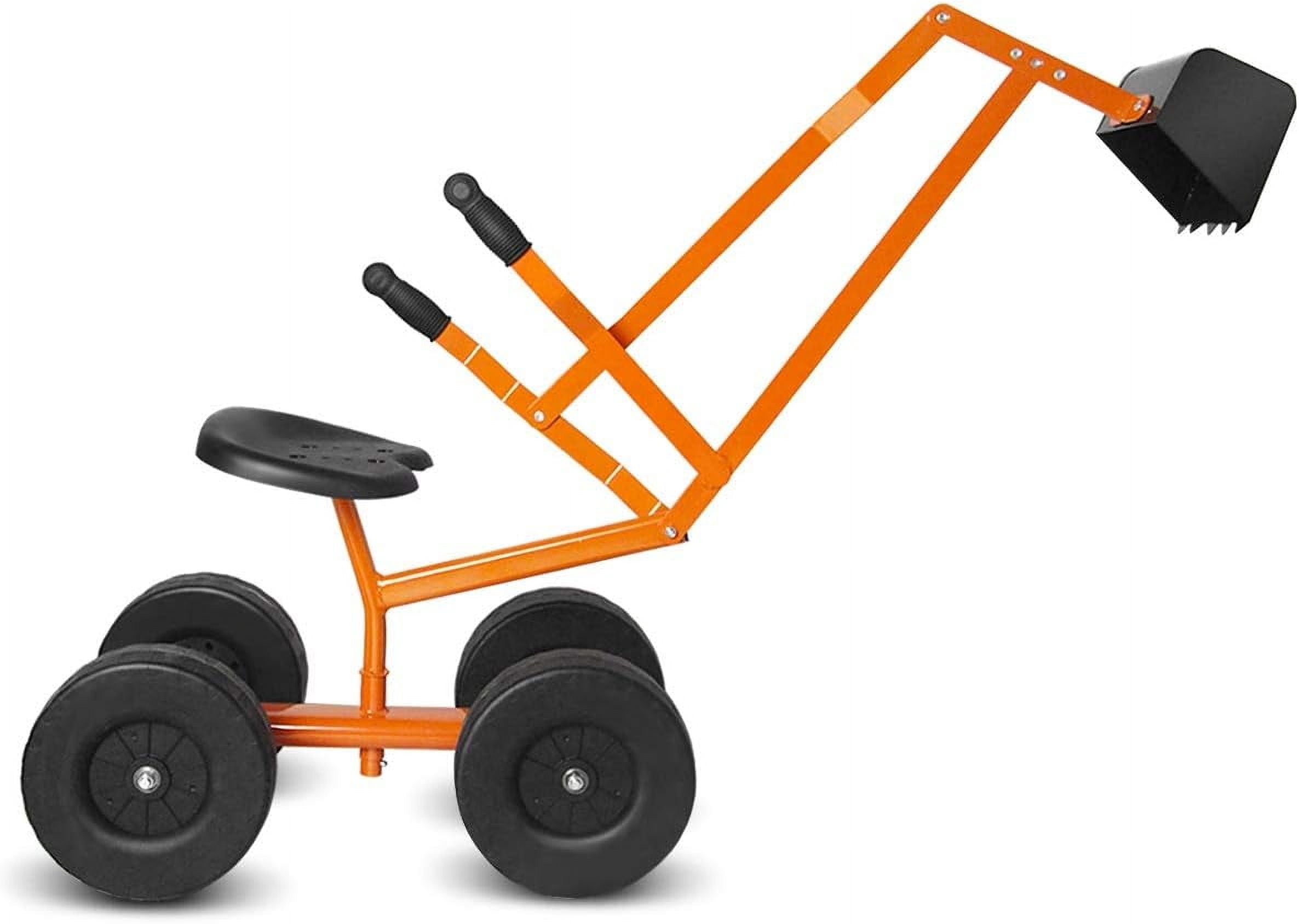 GLACER Sandbox Digger, 360° Rotation Kid Excavator Toy Crane with 4 ...