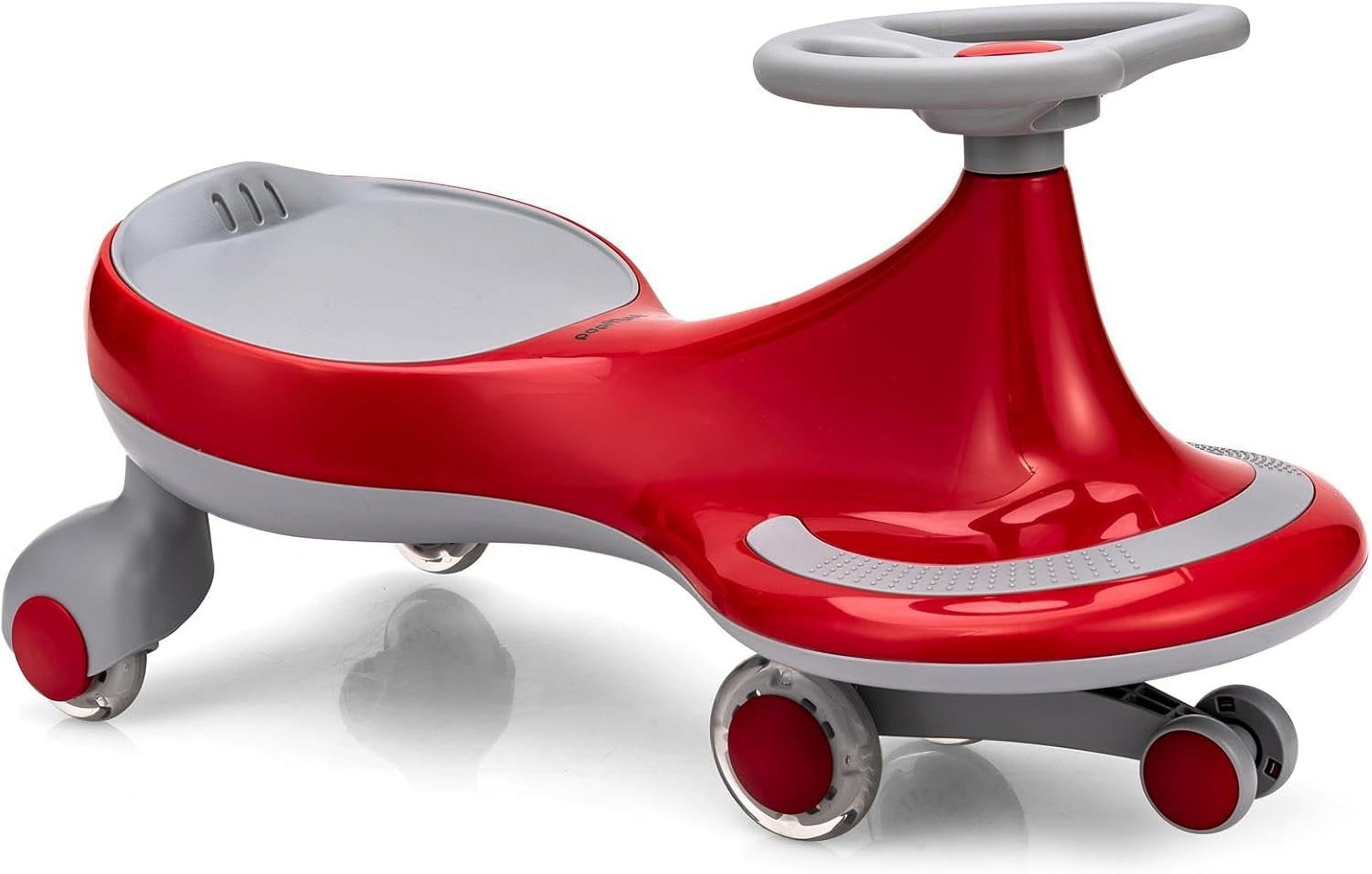 GLACER Wiggle Car, Just Twist Swing Car with Flashy PU Wheels, No Battery, Gears or Pedals ...