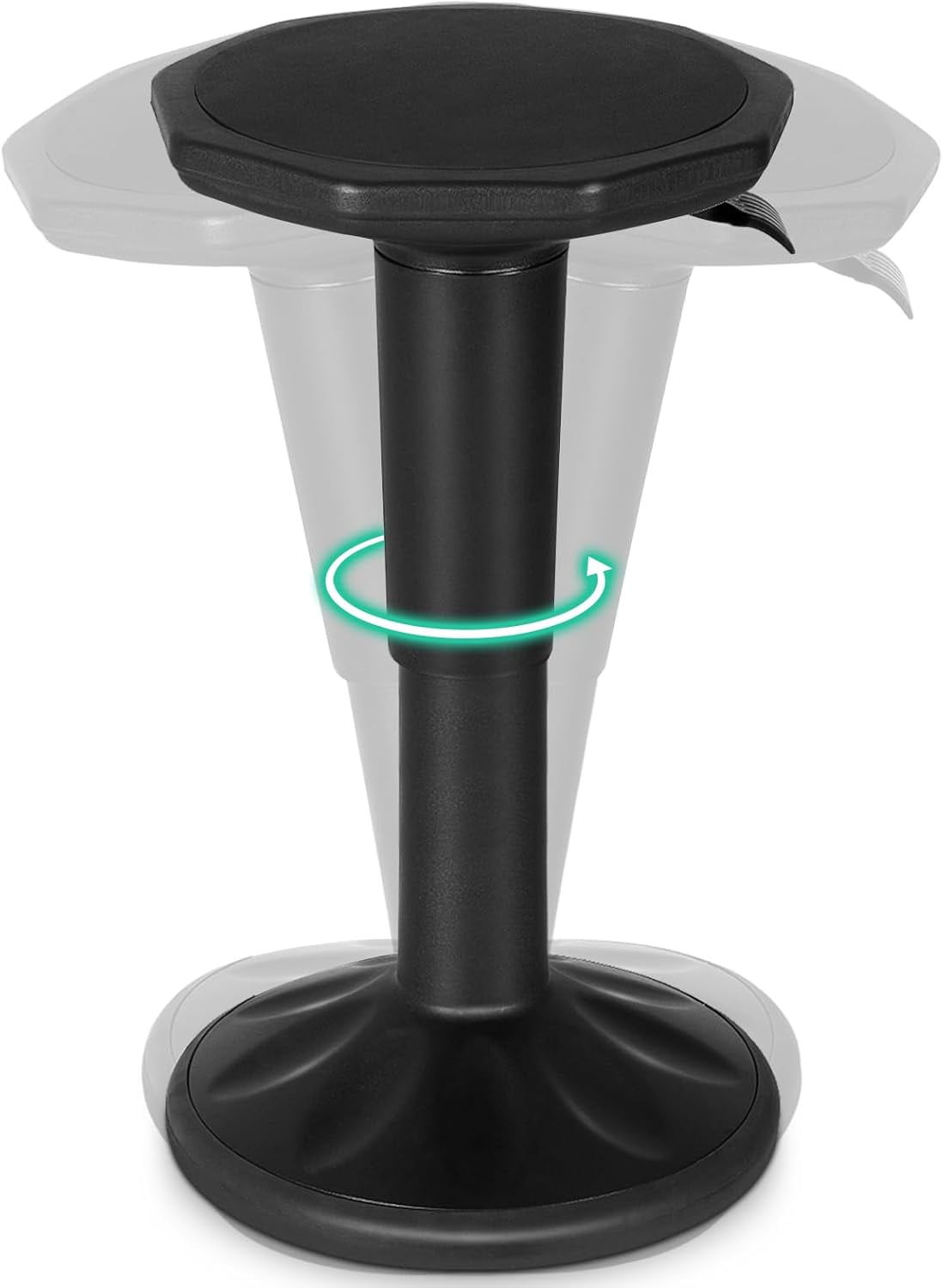 GLACER Wobble Stool, 24" Active Learning Stool w/Adjustable Height ...