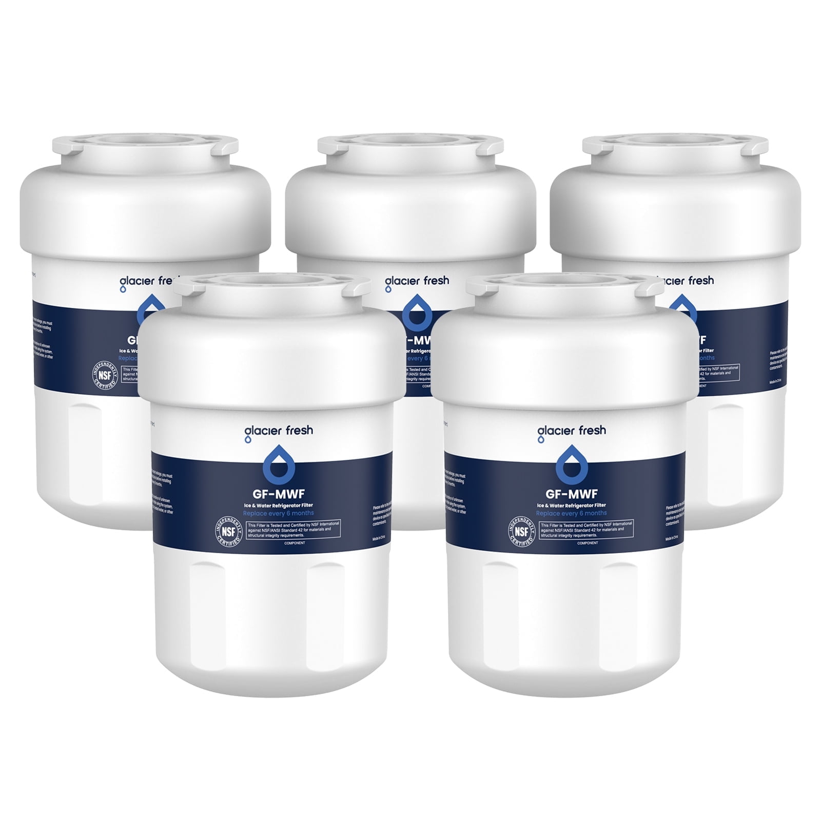 GLACIER FRESH Replacement for MWF Refrigerator Water Filters ...