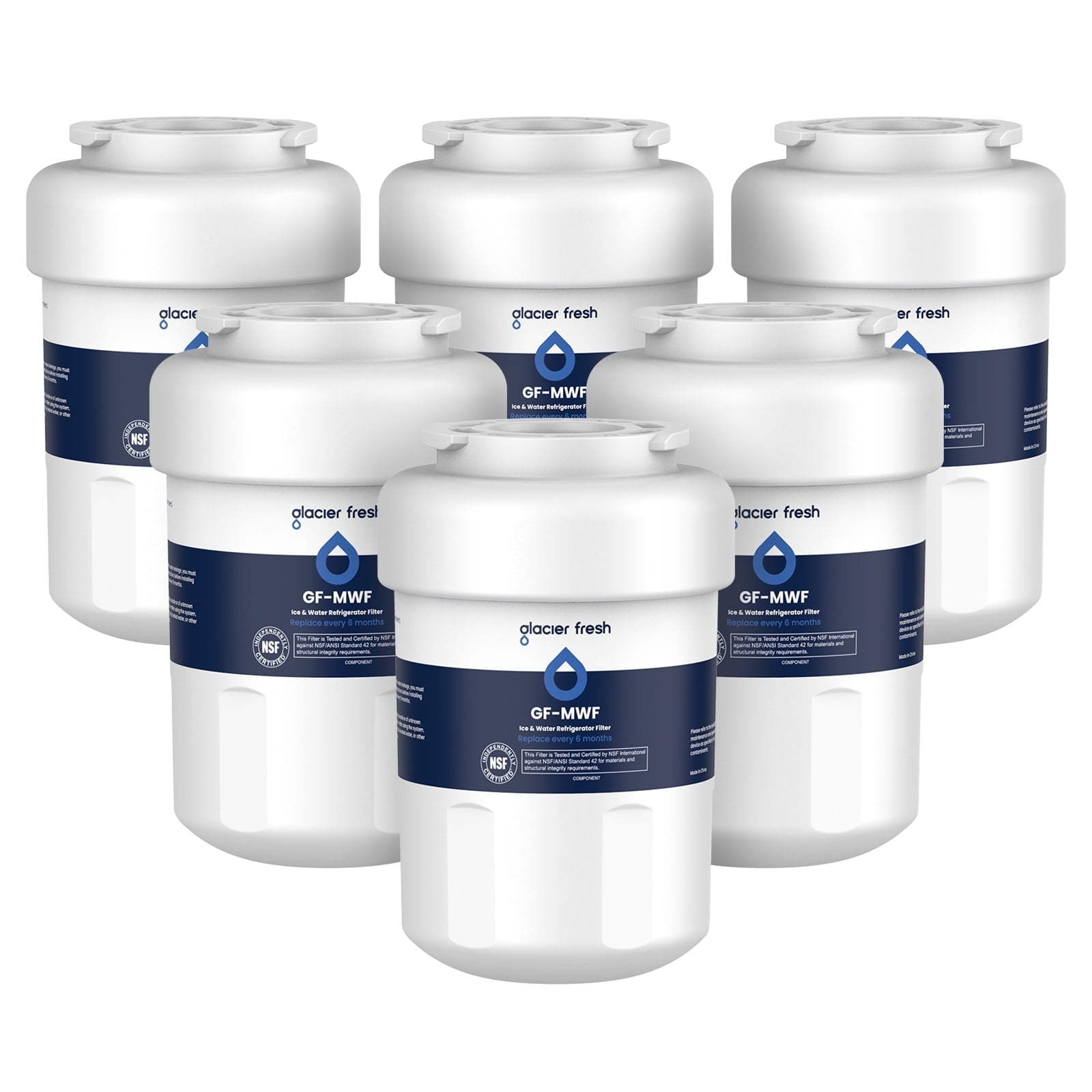 GLACIER FRESH Replacement for MWF Refrigerator Water Filters ...