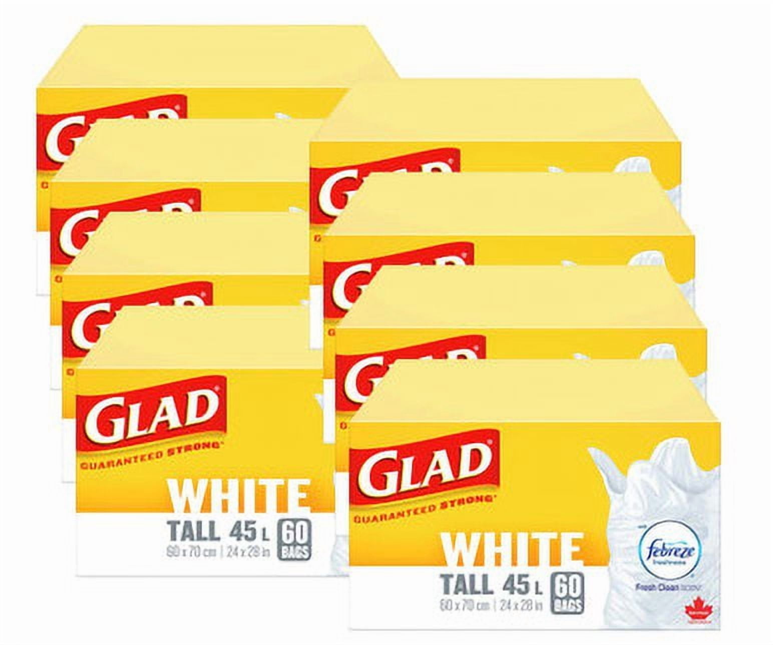 GLAD Kitchen Catchers Tall Garbage Bags - 45 Litres, 60 Bags (8/Case ...
