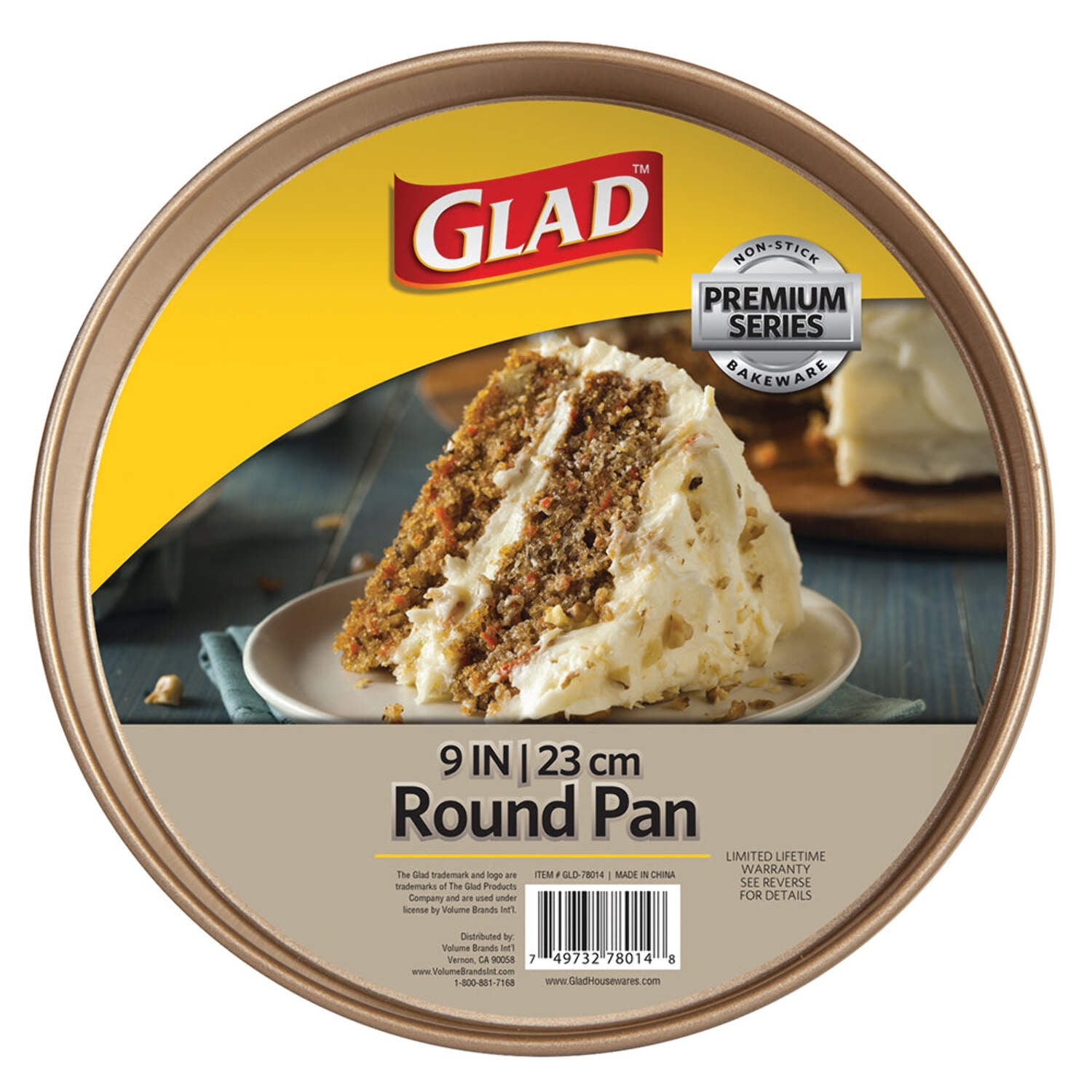 GLAD Premium Gold Round Pan - 9in - Walmart.com