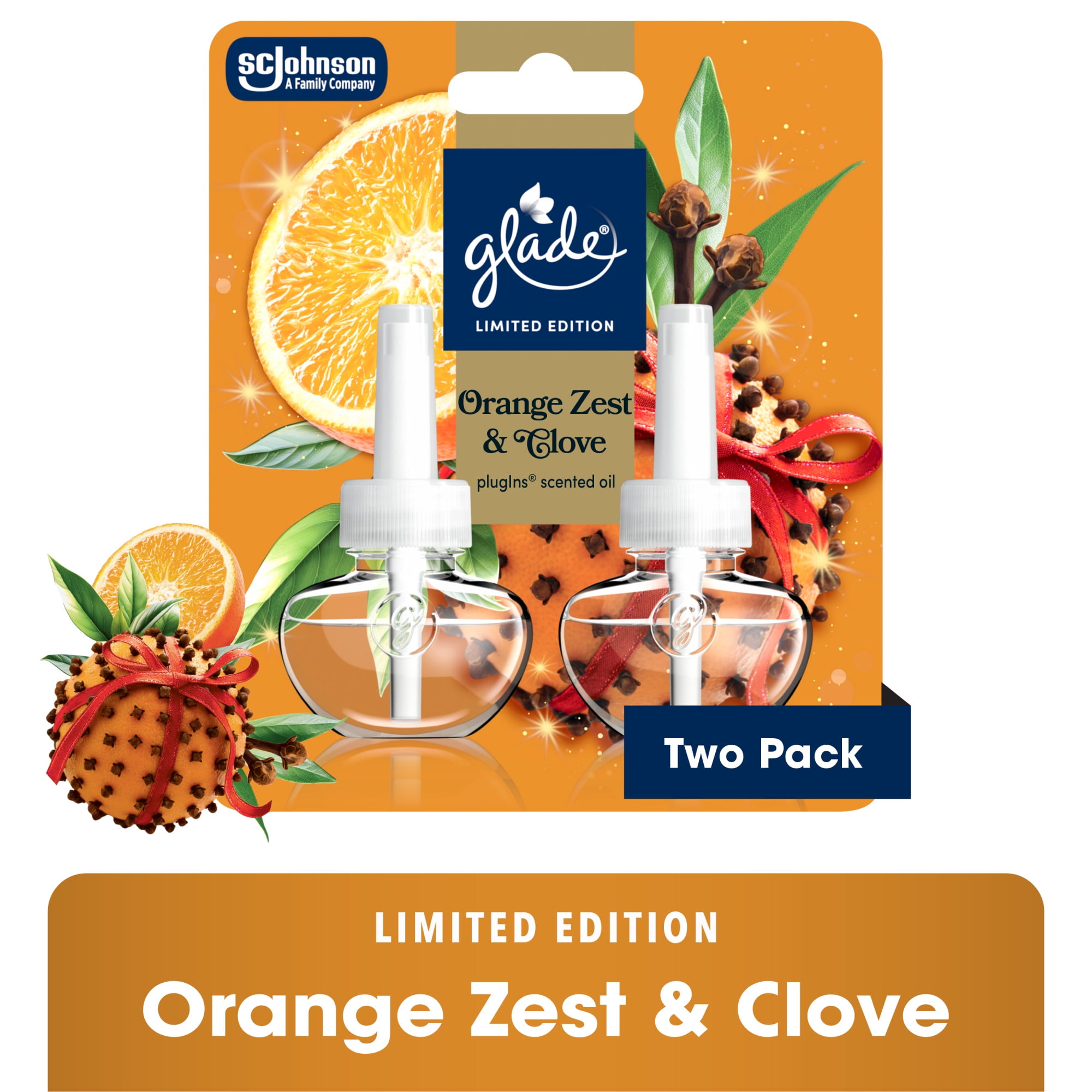 Glade® PlugIns® Refills Air Freshener, Orange Zest & Clove Fall Scent ...