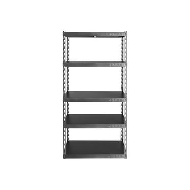 King's Rack 4-Tier Metal Organizer Shelf Unit: Strong, Stackable Garage ...