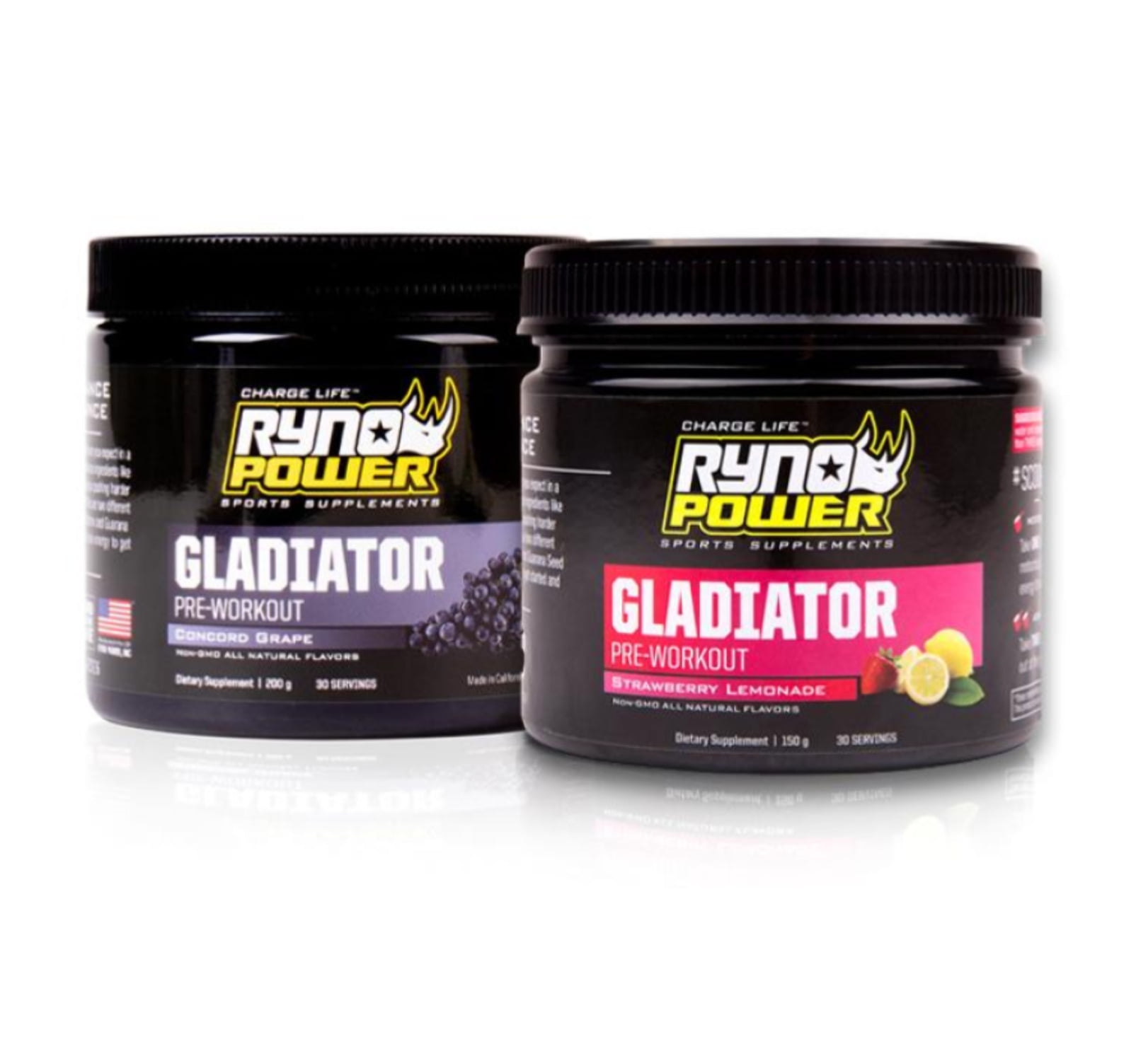 Gladiator Concord Grape Pre-Workout Drink Mix, Endurance and Energy ...