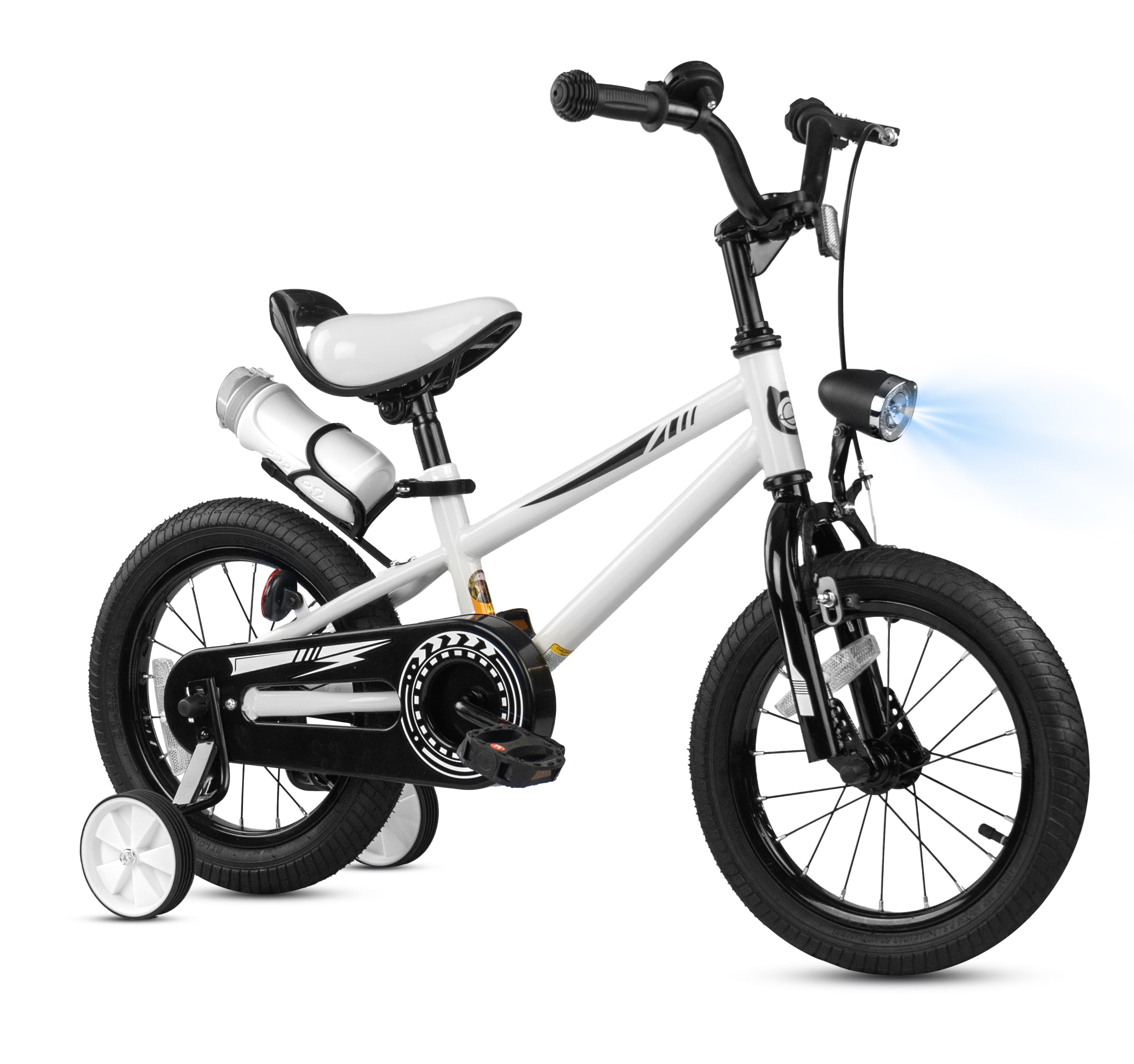 GLAF 12 14 16 Inch Boys Bike with Training Wheels & Water Bottle Holder ...