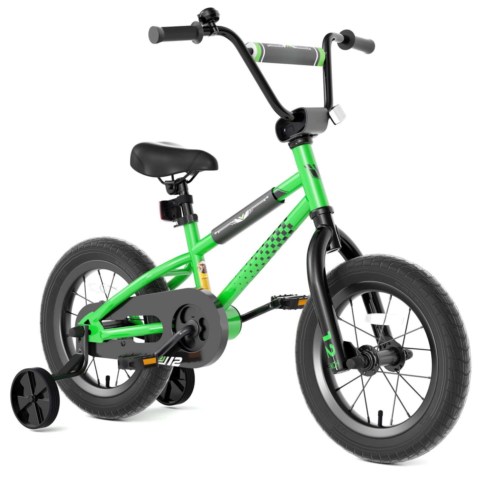GLAF 12 14 16 Inch Kids Bike BMX Style Bicycle with Training Wheels ...