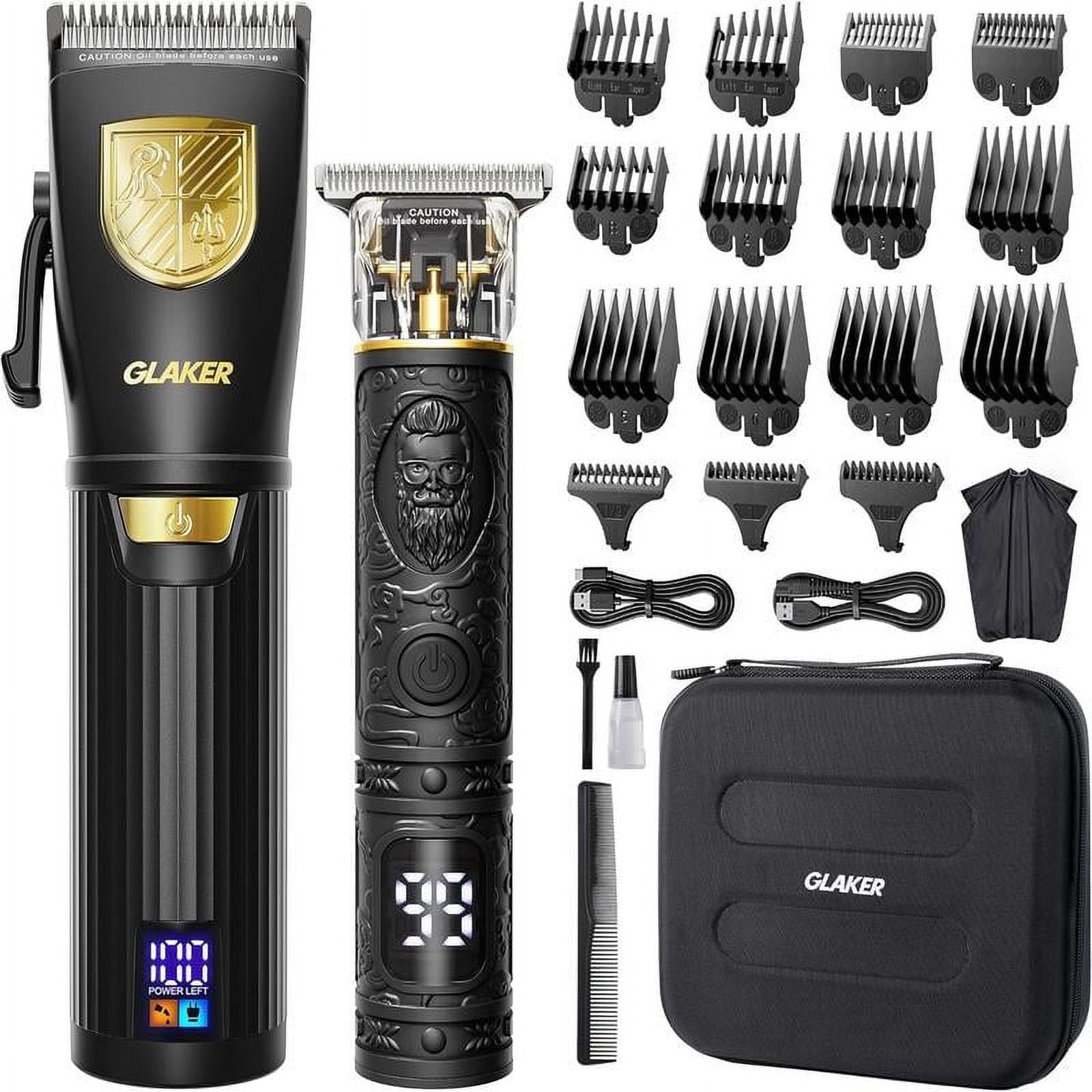 GLAKER Cordless Hair Clipper Kit – Hair Trimmer for Men, Sharp Blades ...
