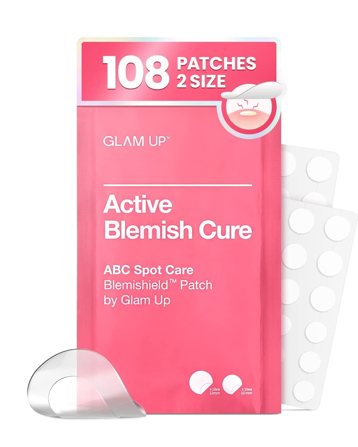 GLAM UP Performance Hydrocolloid Blemish Pimple Zit Patches - Ultra ...