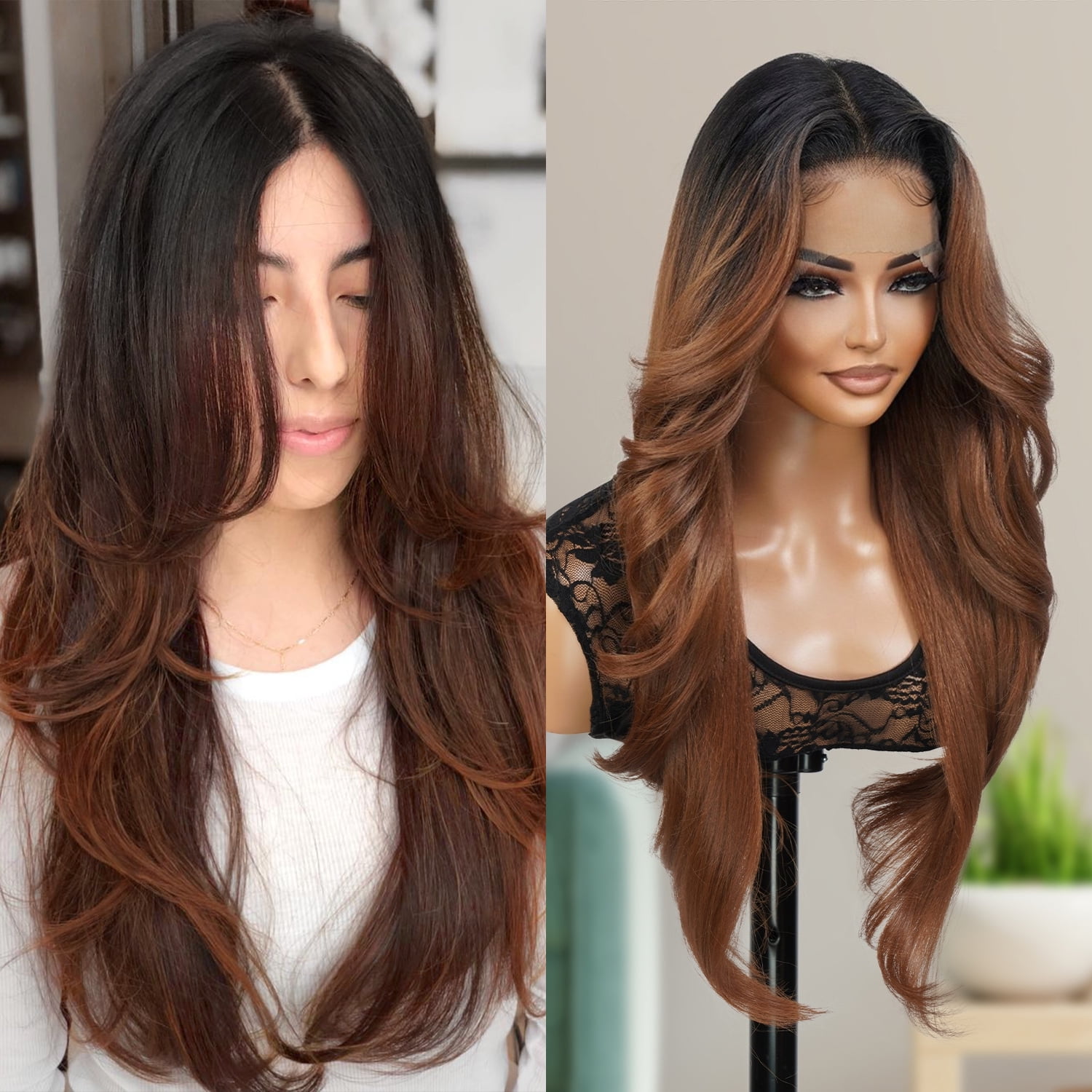 GLAM21USA HD LACE Front Wig 13X6 Deep Transparent Lace Frontal Wigs 28 ...