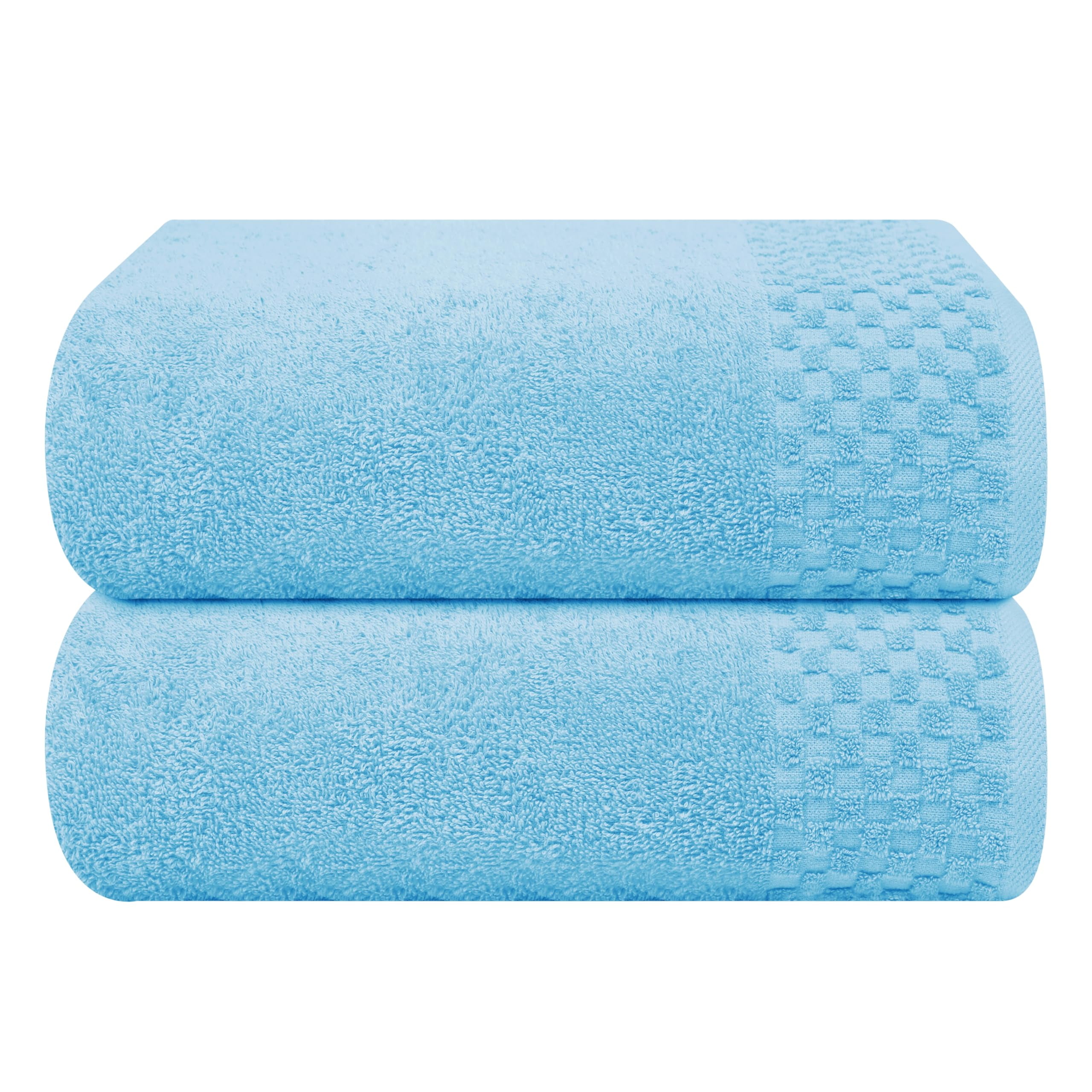 GLAMBURG 100% Premium Cotton 2 Pack Oversized Bath Towel Set 28x55 ...