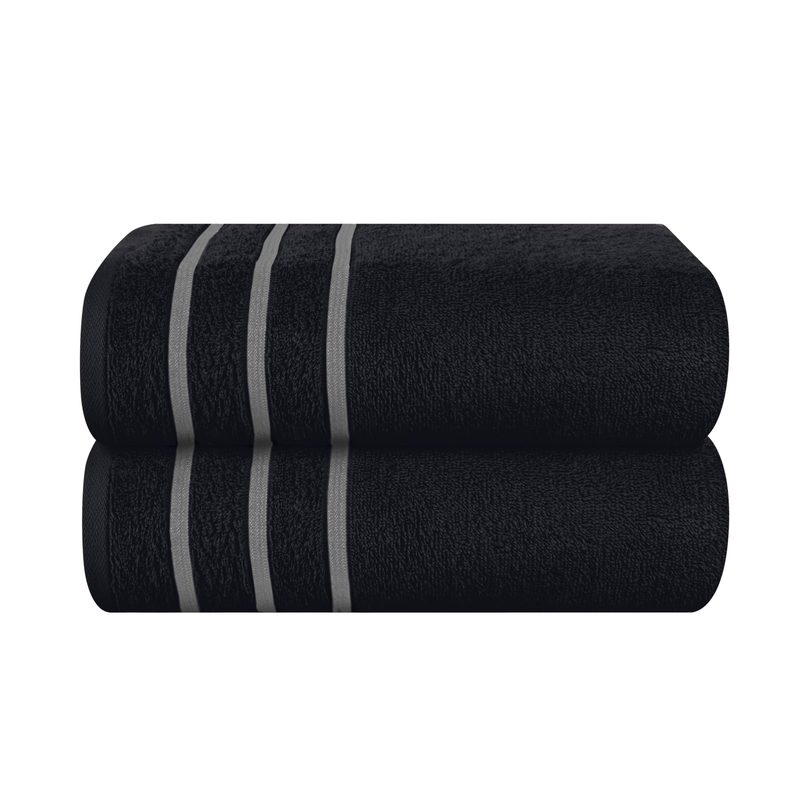GLAMBURG 100% Premium Cotton 2 Pack Oversized Bath Towel Set 28x55 ...