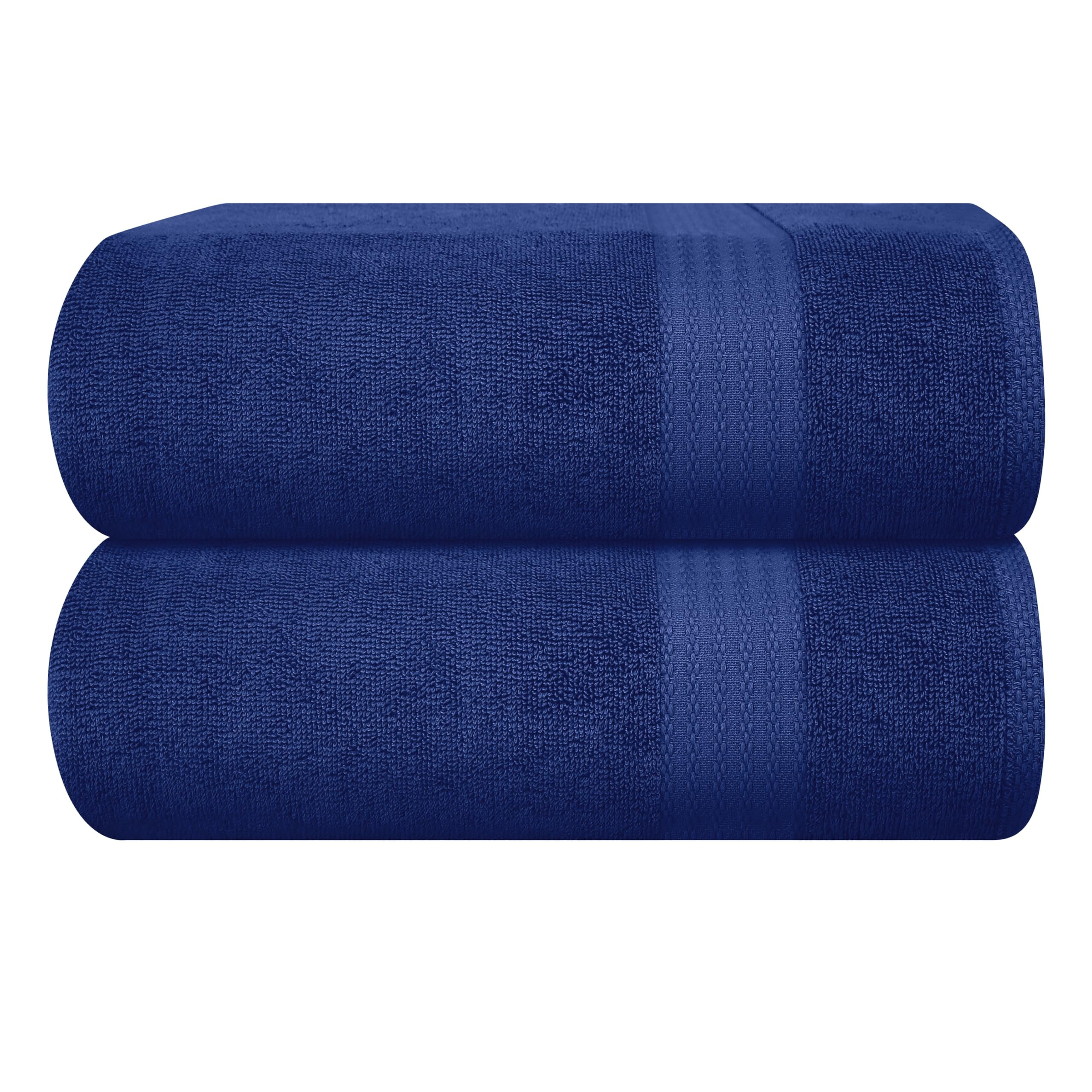 GLAMBURG XL Cotton Bath Sheets, 2 Pack 35x70, Quick Dry, Ultra Soft ...