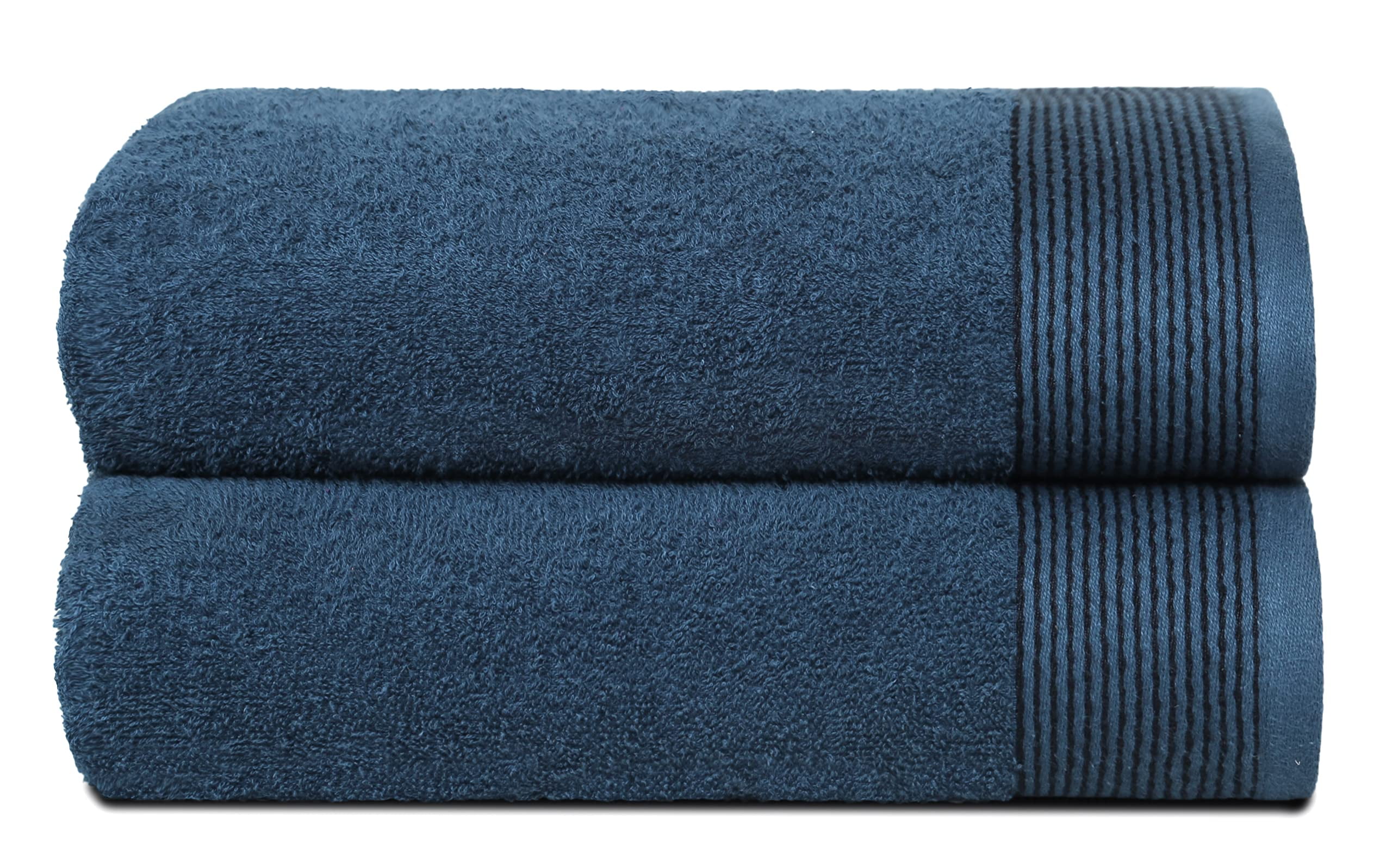 GLAMBURG Ultra Soft Oversized 2 Pack Bath Towel Set 28x55 inches, 100% ...