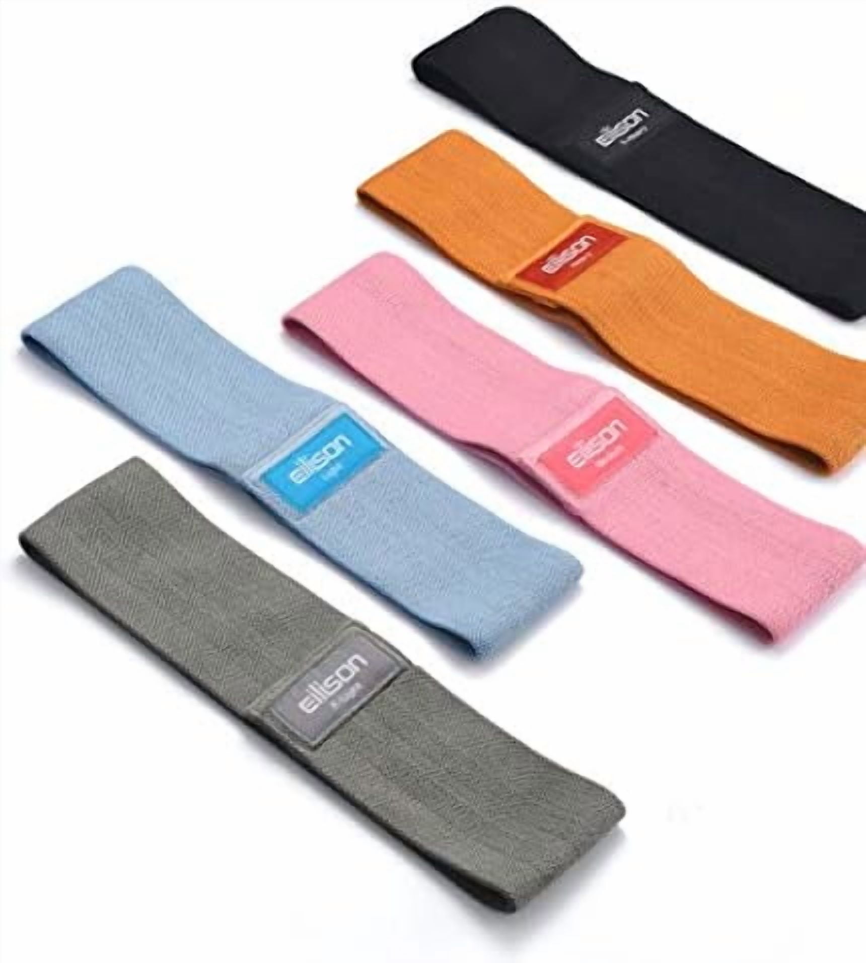 GLAMFIT Booty Bands for Women - Set of Non-Slip 5 Cotton Loops, Hip Thigh Glute Workout Bands ...