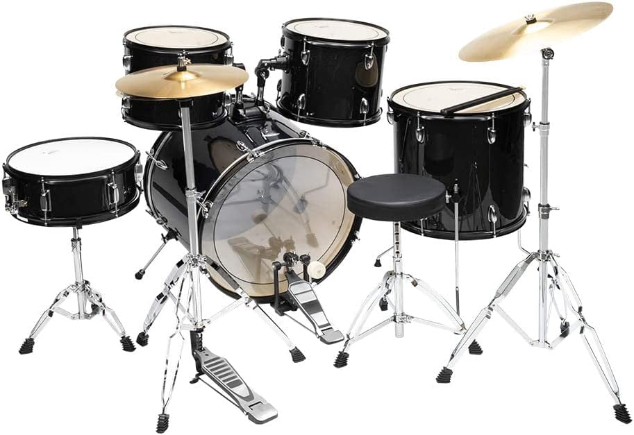 GLARRY 22 inch Drum Set Beginner 5-Piece Full Size Adult Complete Drums ...