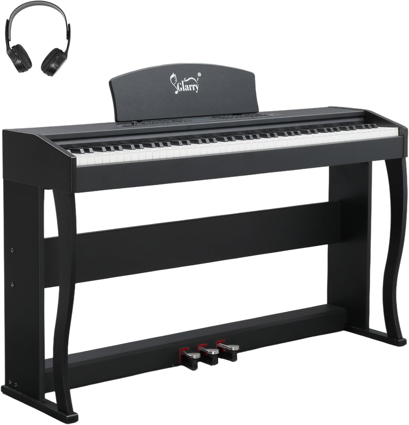 GLARRY Digital Piano 88 Keys Heavy Hammer Keyboard, with LCD Display ...