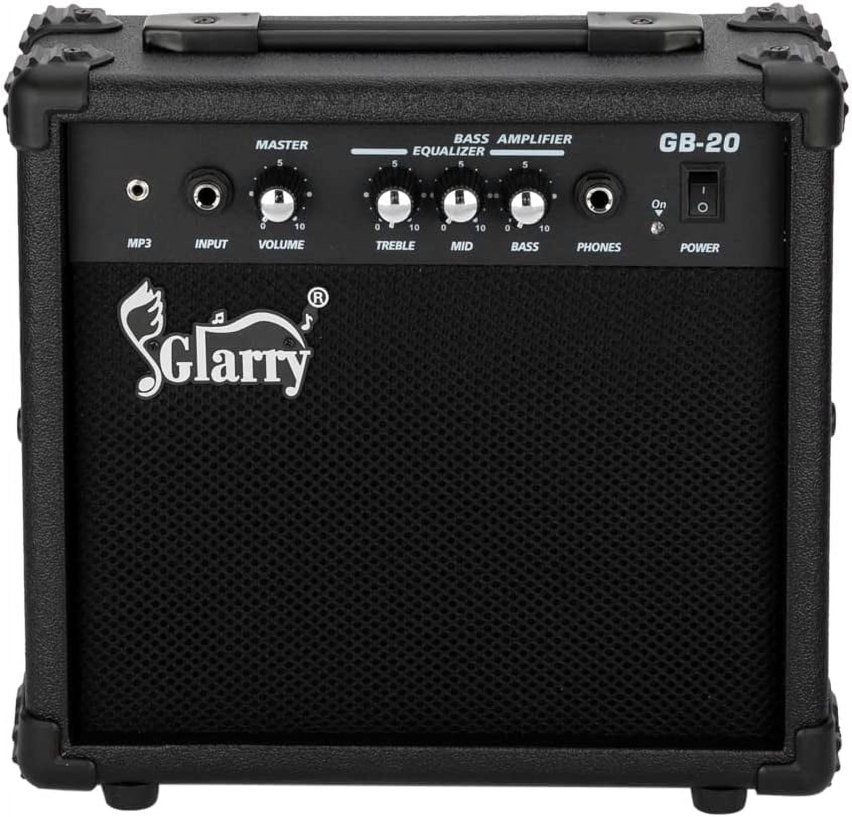 GLARRY Electric Bass Combo Amp, Portable Amp with Headphone MP3 Input ...