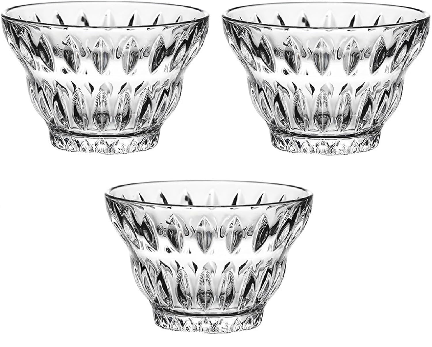 GLASSWARE Glass Dessert Bowls Crystal Glass Bowls for Ice Cream Fruit ...