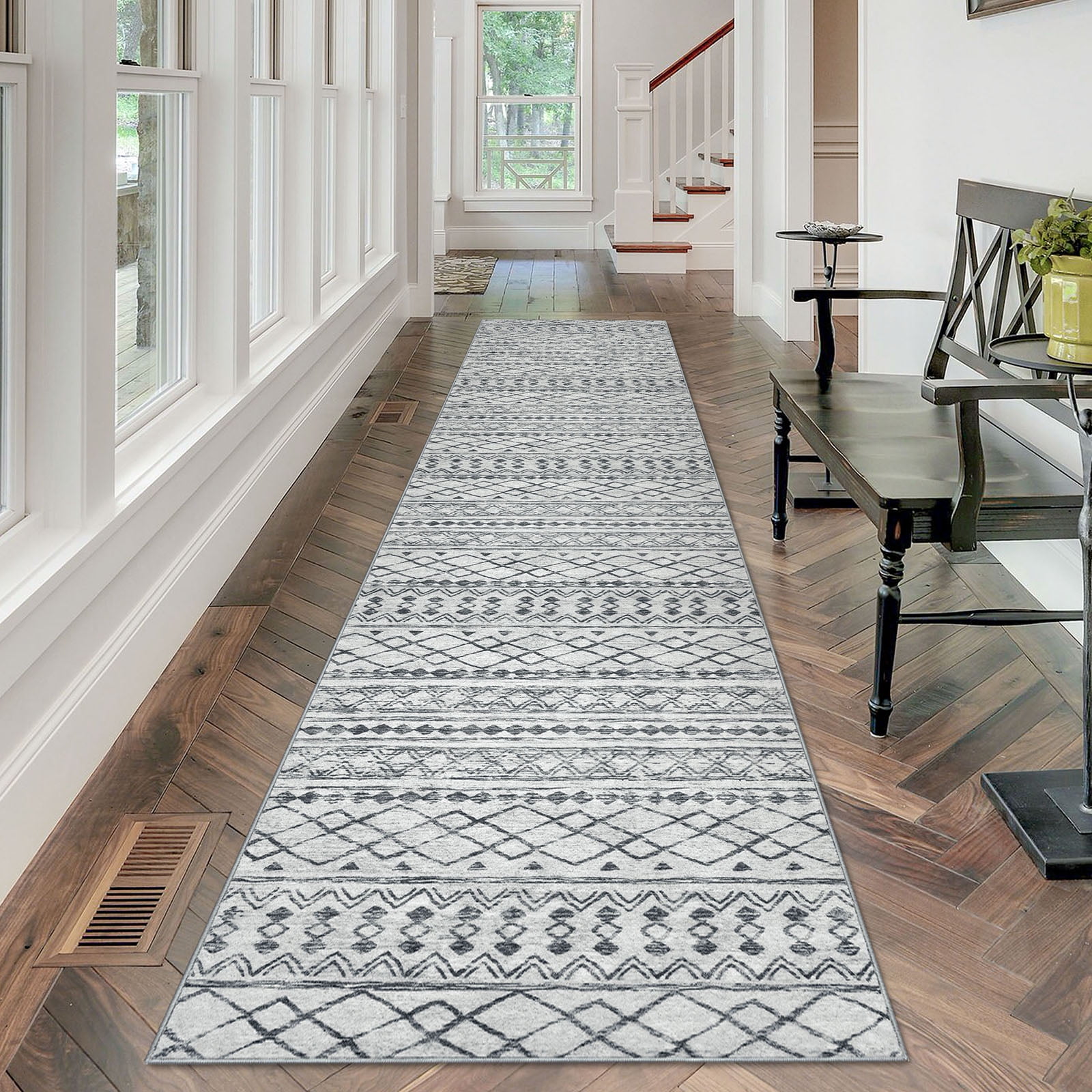 GLATTICE Runners for Hallways 2.6x12 Moroccan Washable Kitchen Runners ...