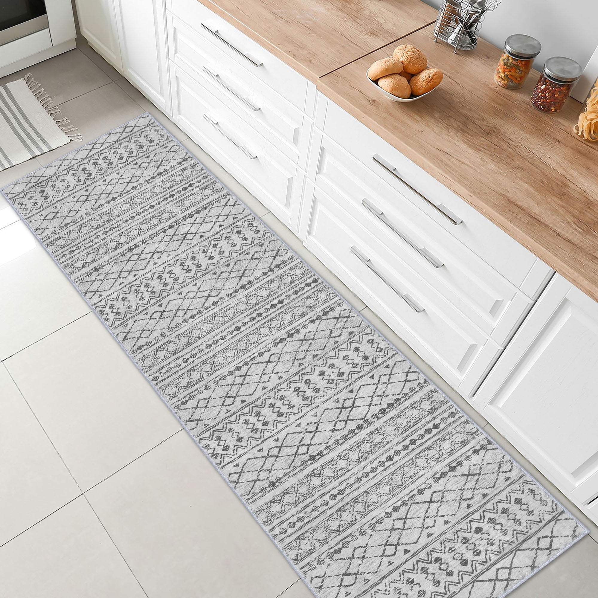 GLATTICE Runners for Hallways 2.6x8 Washable Kitchen Runner Rug Non ...