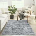 GLATTICE Washable Rugs 3x5 Grey Area Rugs Vintage Floral Rug for Living ...