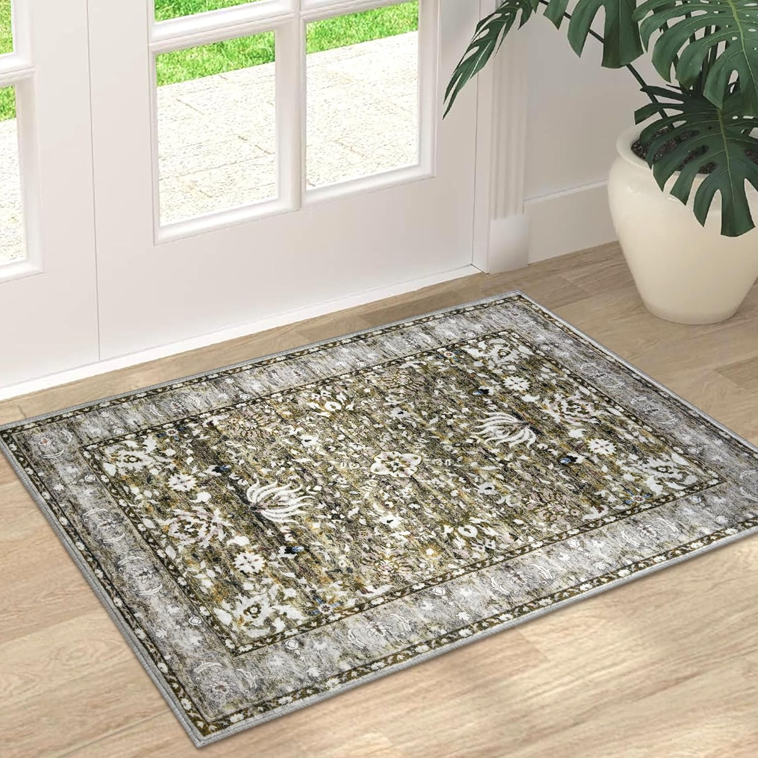 Mohawk Home Ornamental Entry Mat Ornamental Woodgrain Hunter Mat ...