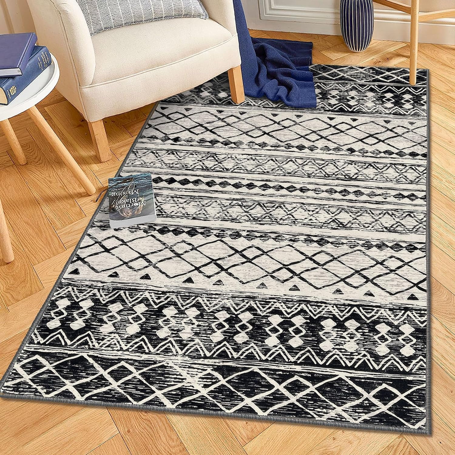 GLATTICE Washable Rugs 3x5 Area Rug for Entryway Moroccan Kitchen Rugs ...