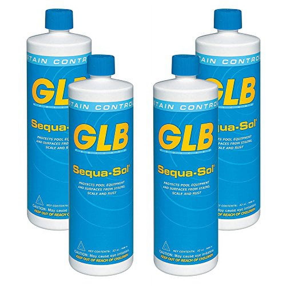 GLB 71016A-04 Sequa-Sol Sequestering Agent Pool Stain Preventer (4 Pack ...