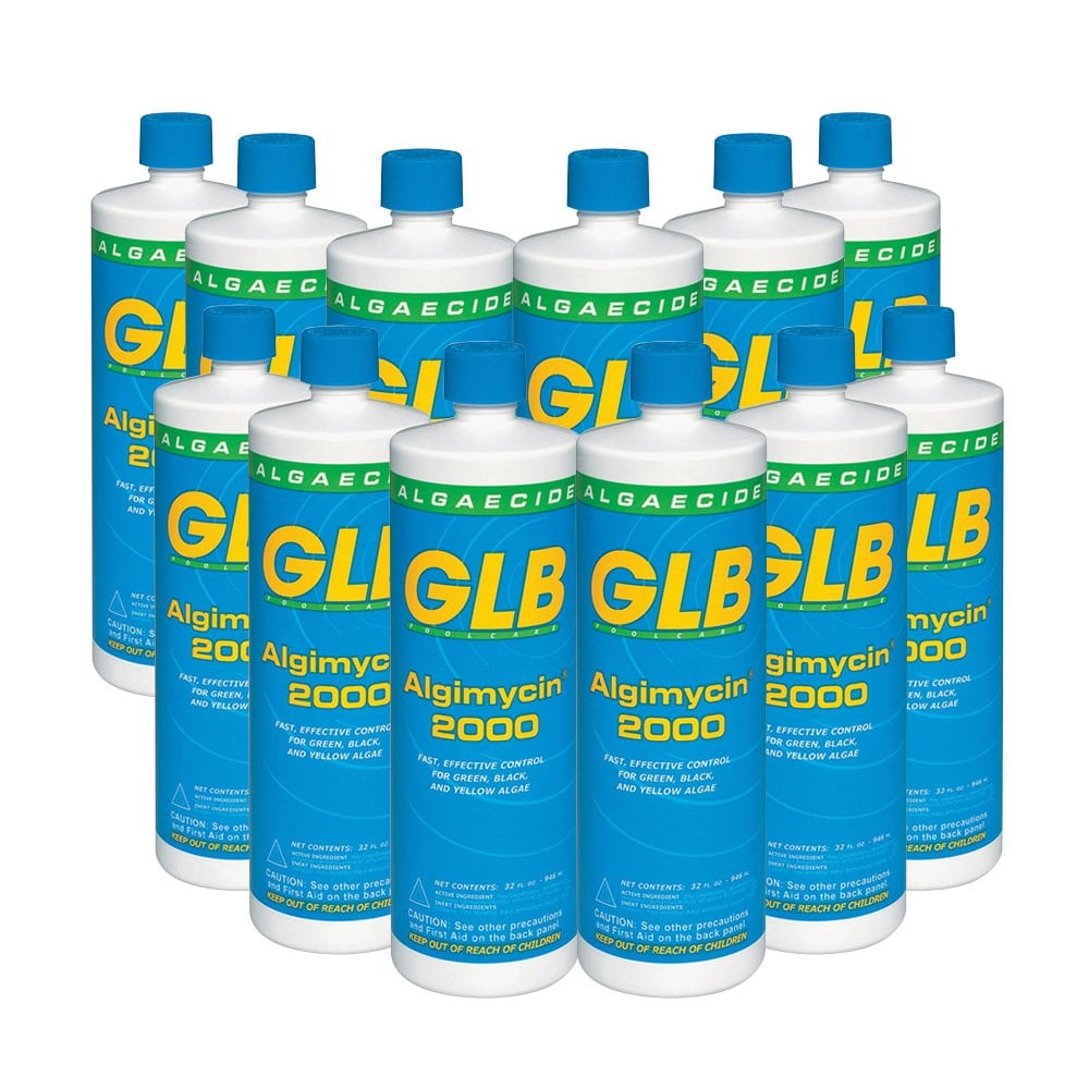 GLB 71104A-12 Algimycin 2000 Swimming Pool Algaecide, 12-Pack - Walmart.com