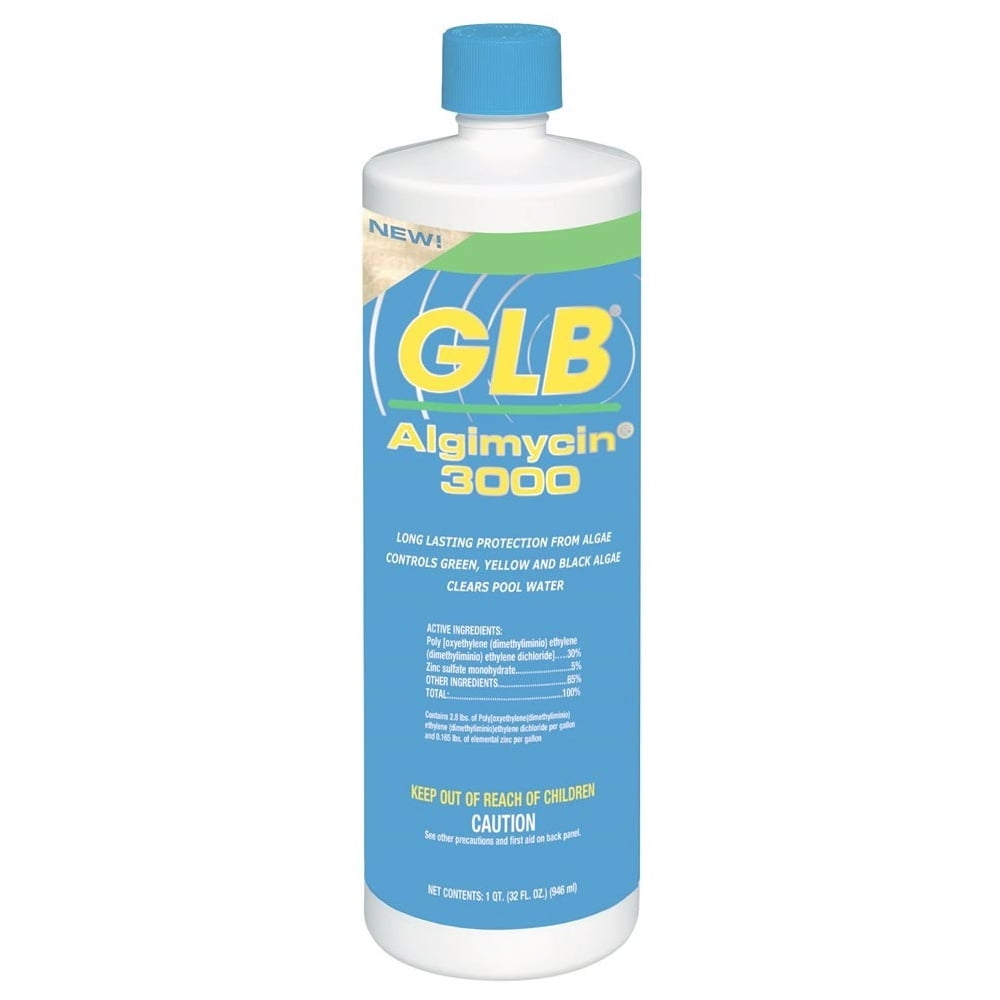 GLB Algimycin 3000 Algaecide, 32 fl oz, Kills Green, Yellow and Black ...