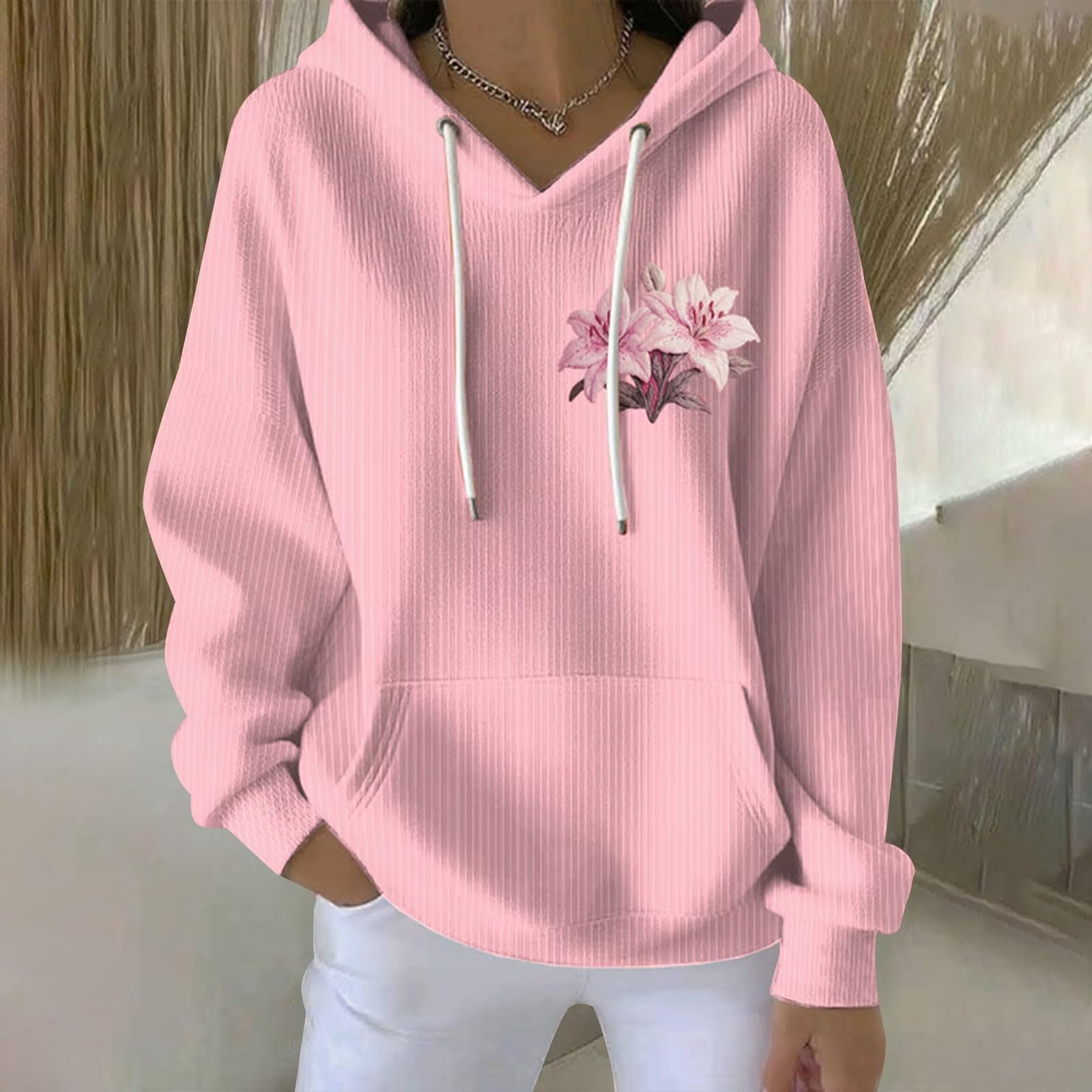 GLB Breast Cancer Awareness Sweatshirt for Women - Pink Ribbon Angel ...
