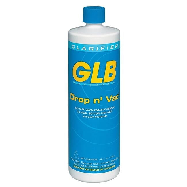 GLB Pool & Spa Products 71408 1-Quart Drop n' Vac Pool Water Clarifier ...