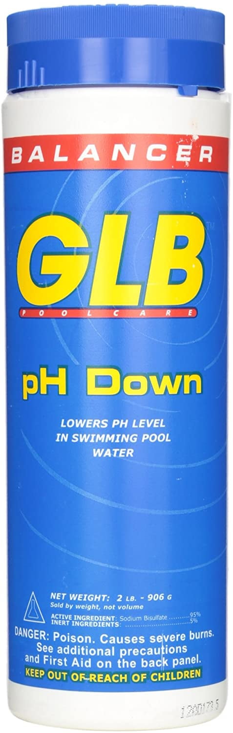 GLB 2-Pound Pool and Spa Chemicals, pH Down Water Balancer, Salt Level ...