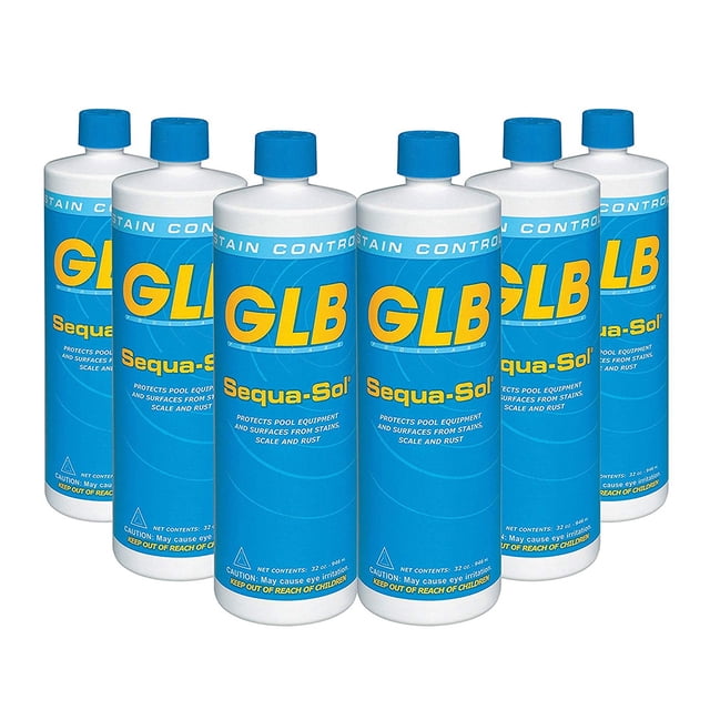 Free Shipping! GLB Sequa-Sol Sequestering Agent Pool Stain Preventer (6 ...