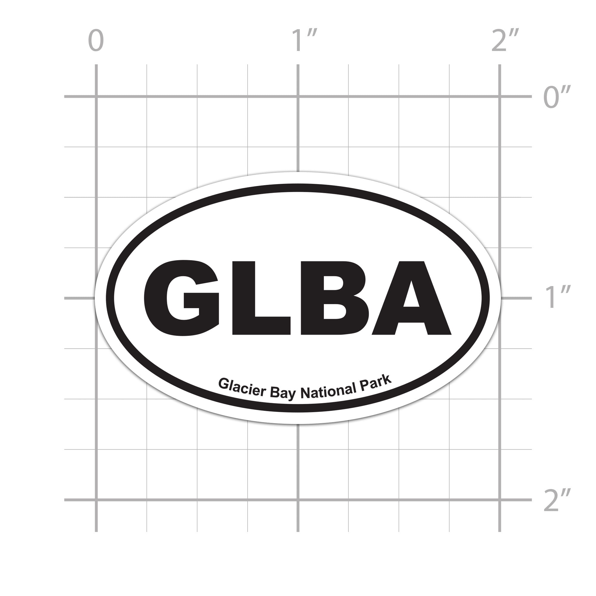 GLBA Glacier Bay National Park Sticker for water bottle phone tumbler ...