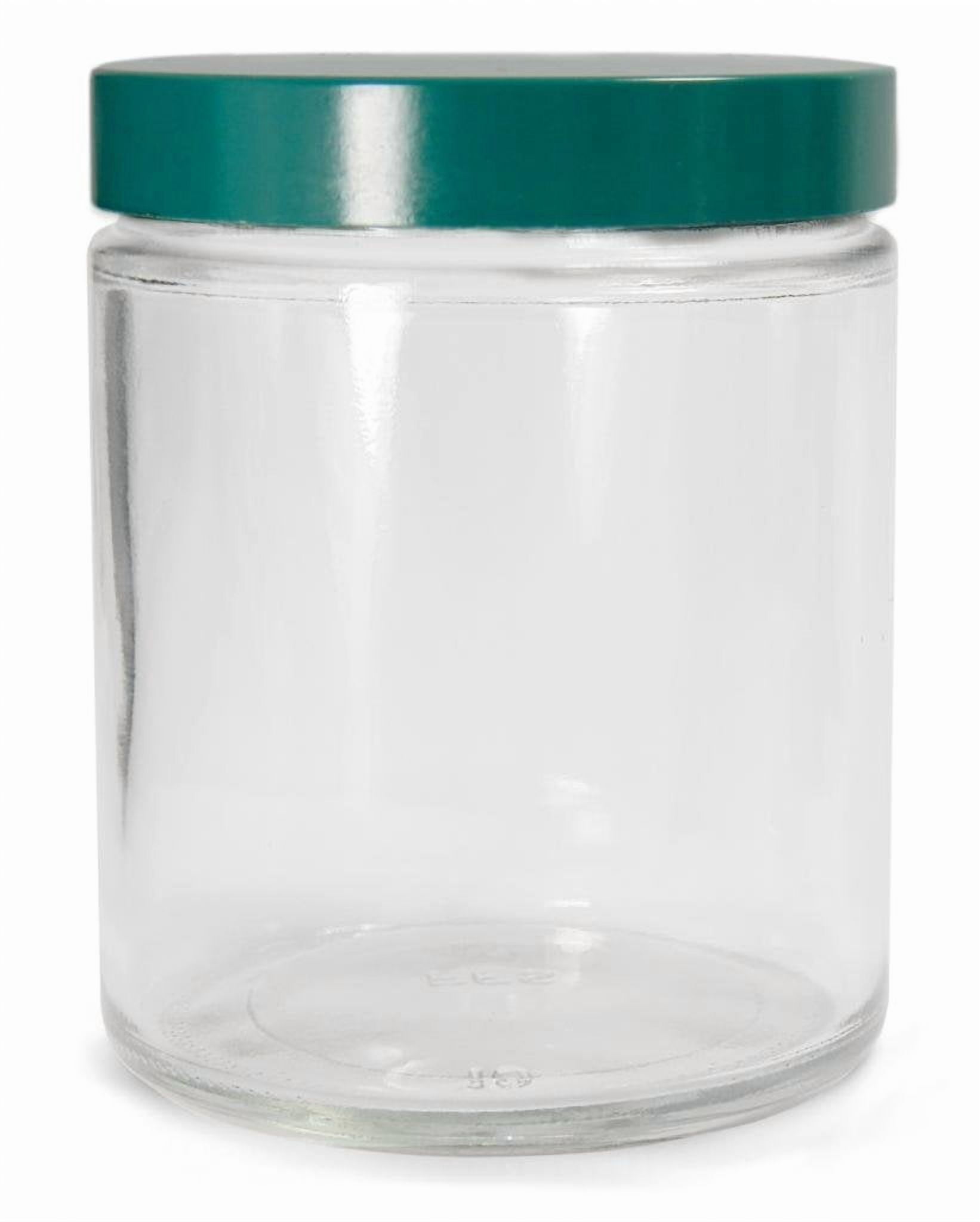 GLC-01721 Clear Glass Round 960mL Type III Straight Sided Jar, with ...