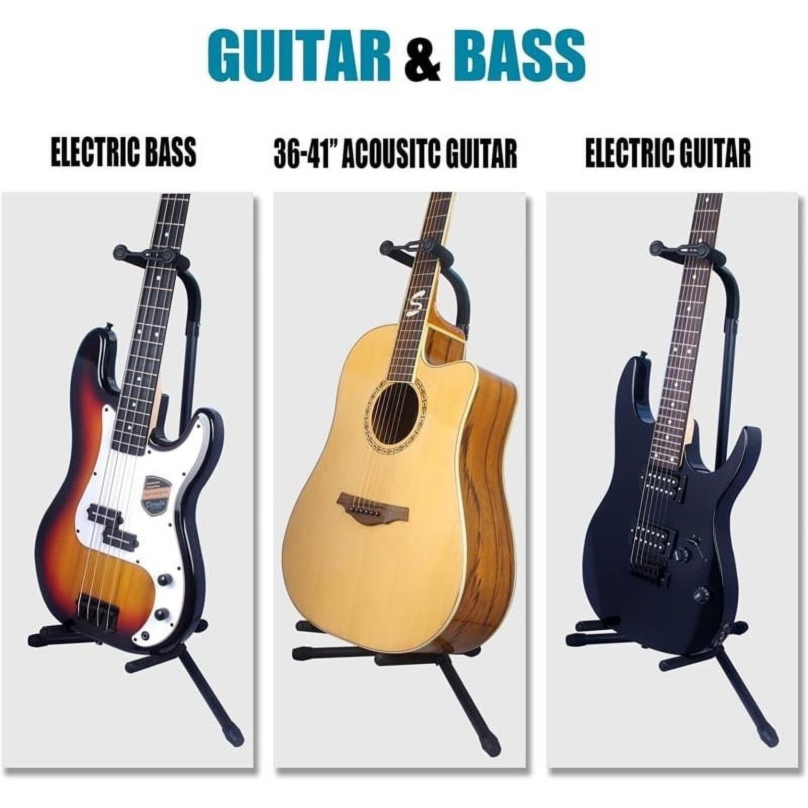 GLEAM Adjustable Guitar Stand - Fit for Electric, Classical Guitars ...