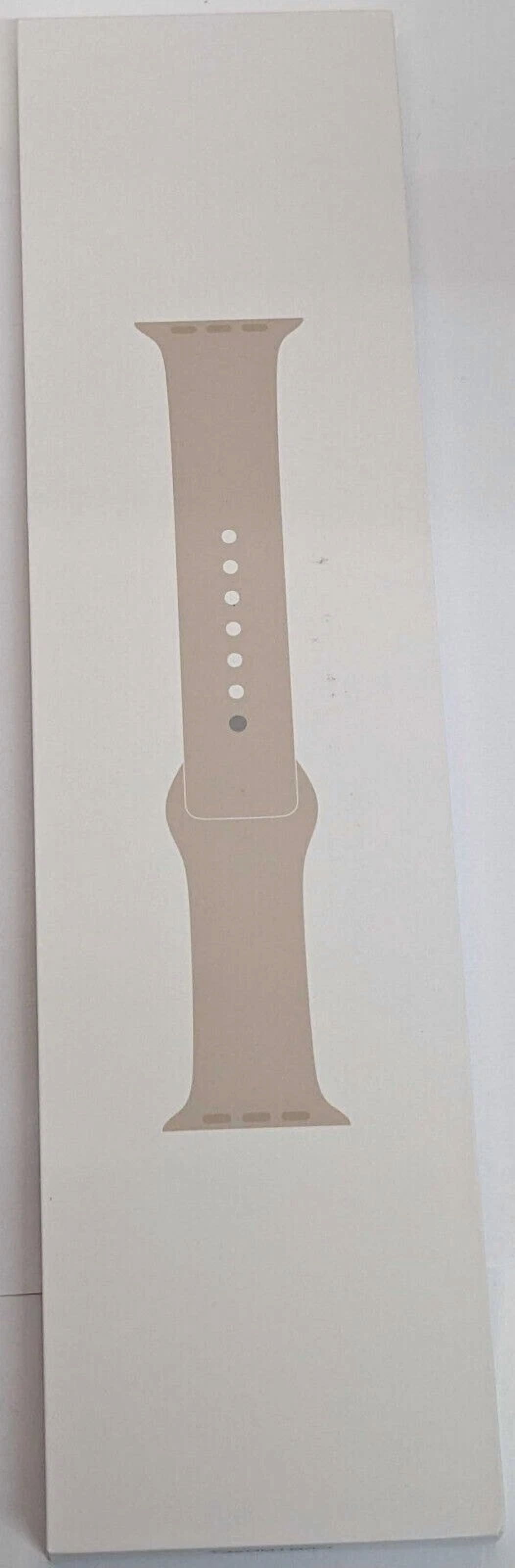GLEAM- Genuine Apple Watch Sport Band(45Mm) Starlight M/L(Fits 160 ...